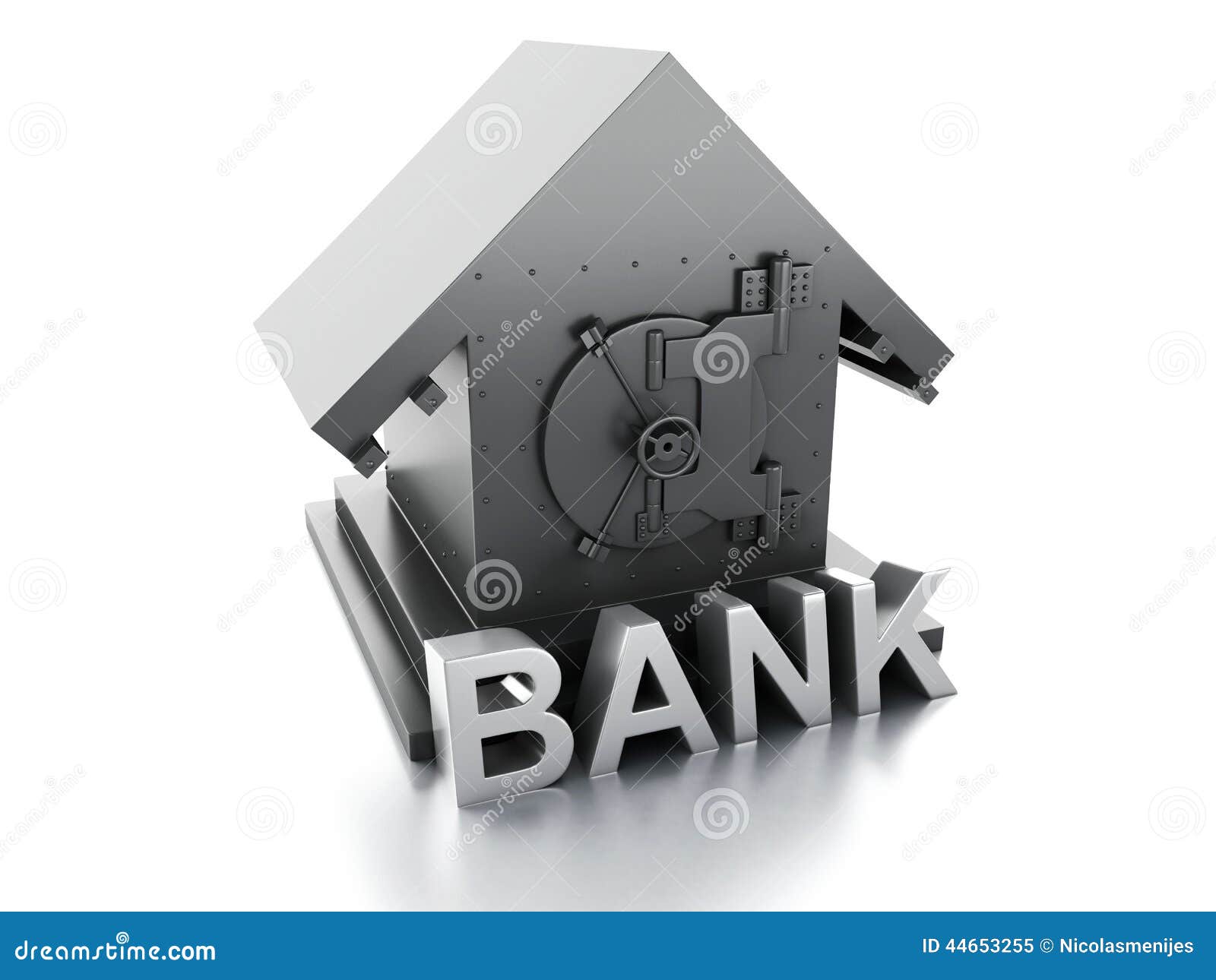 Bank Safe. Security Concept Stock Illustration - Illustration of lock ...