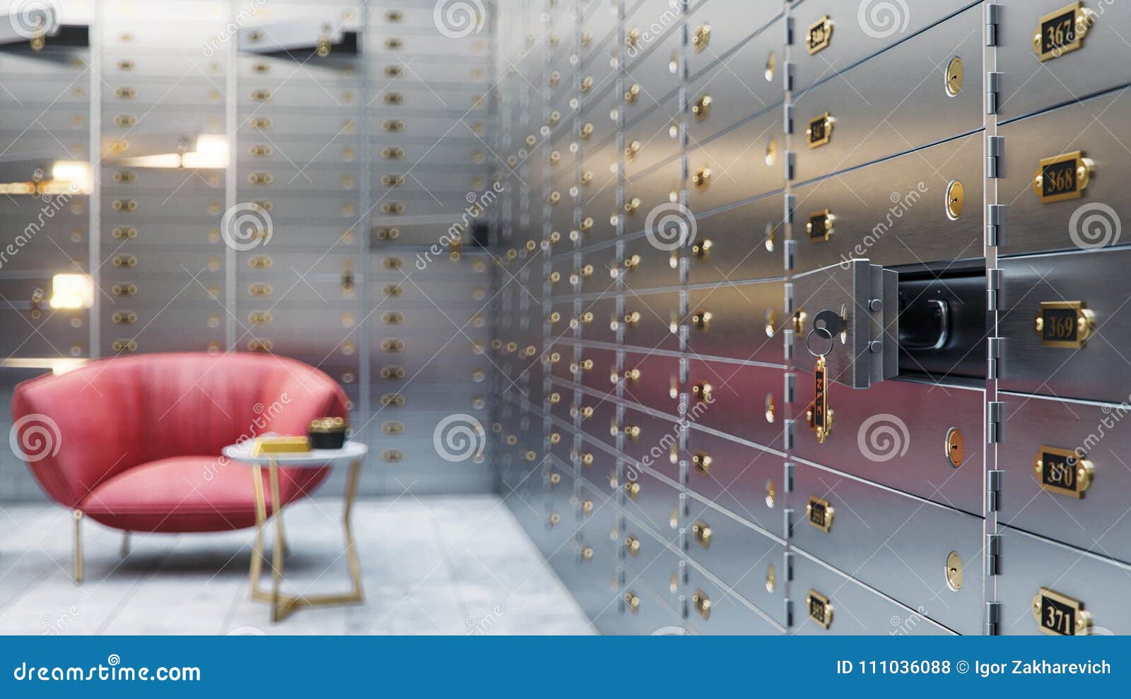 Bank safe storage 3d stock photo. Image of money, gold - 111036088