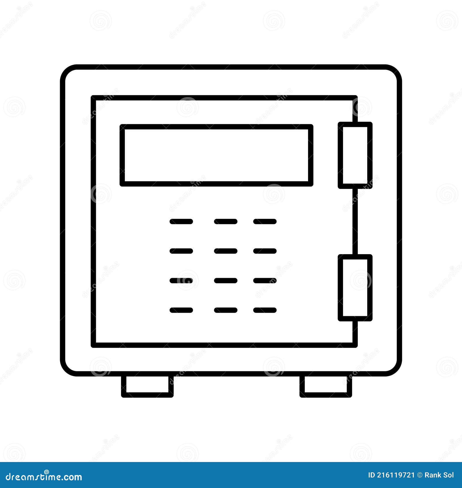 Bank Safe Vector Icon Which Can Easily Modify or Edit Stock Vector ...
