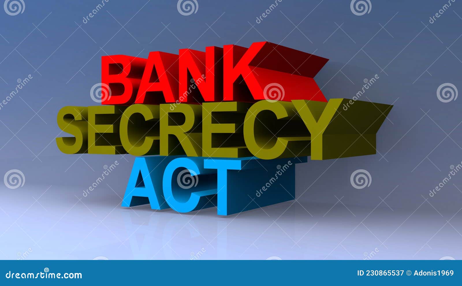 Bank secrecy act on blue stock illustration. Illustration of economy ...