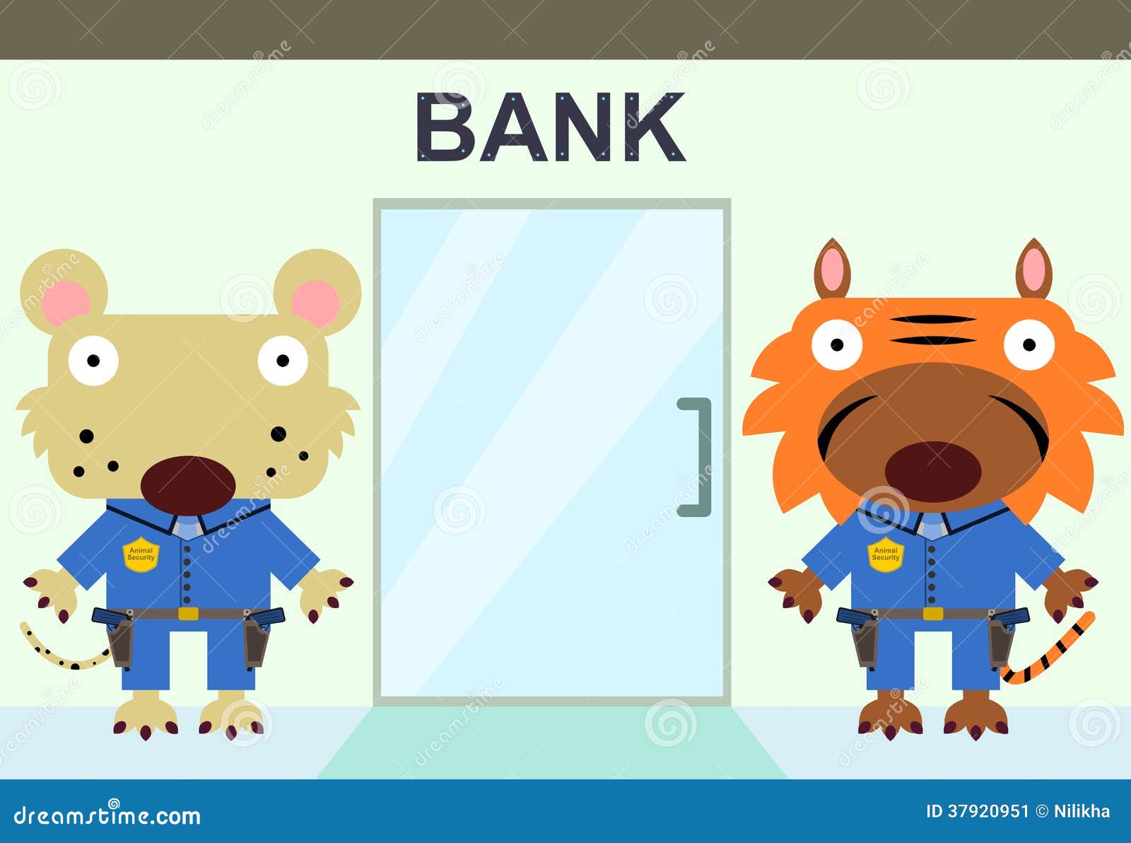 Bank security stock illustration. Illustration of work - 37920951