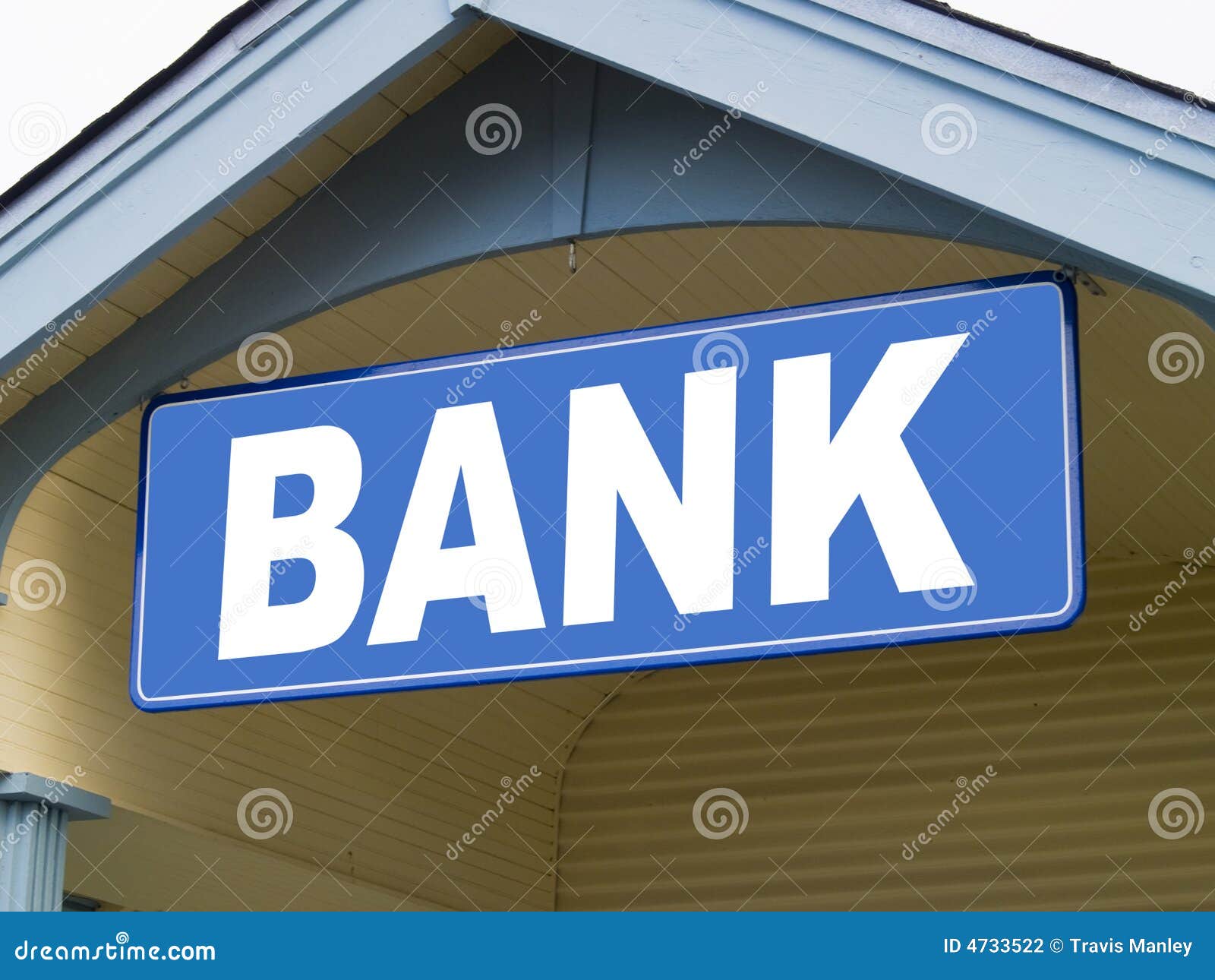 Bank Sign stock photo. Image of message, outdoors, logo - 4733522