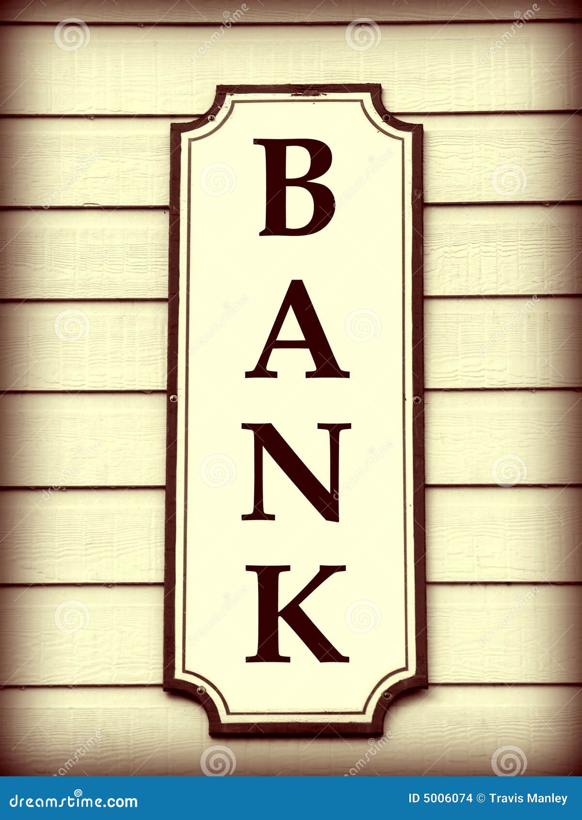 Bank Sign stock photo. Image of object, warning, billboard - 5006074