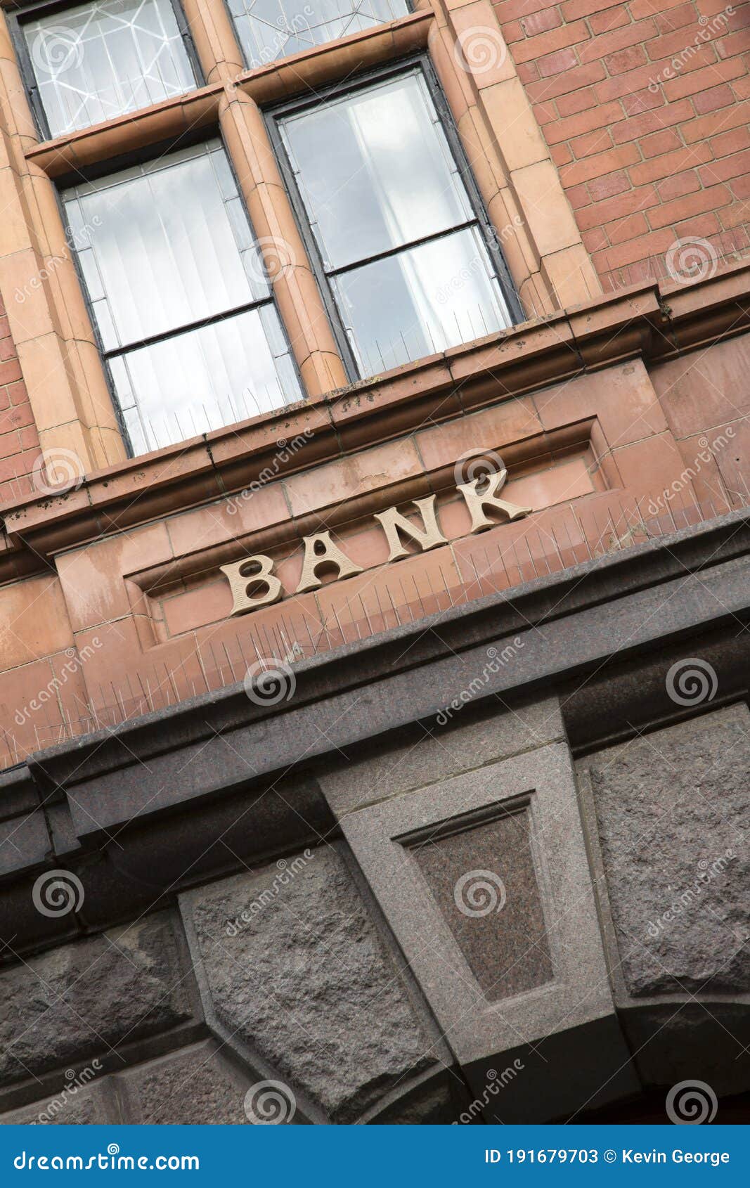 Bank Sign stock image. Image of account, sign, facade - 191679703