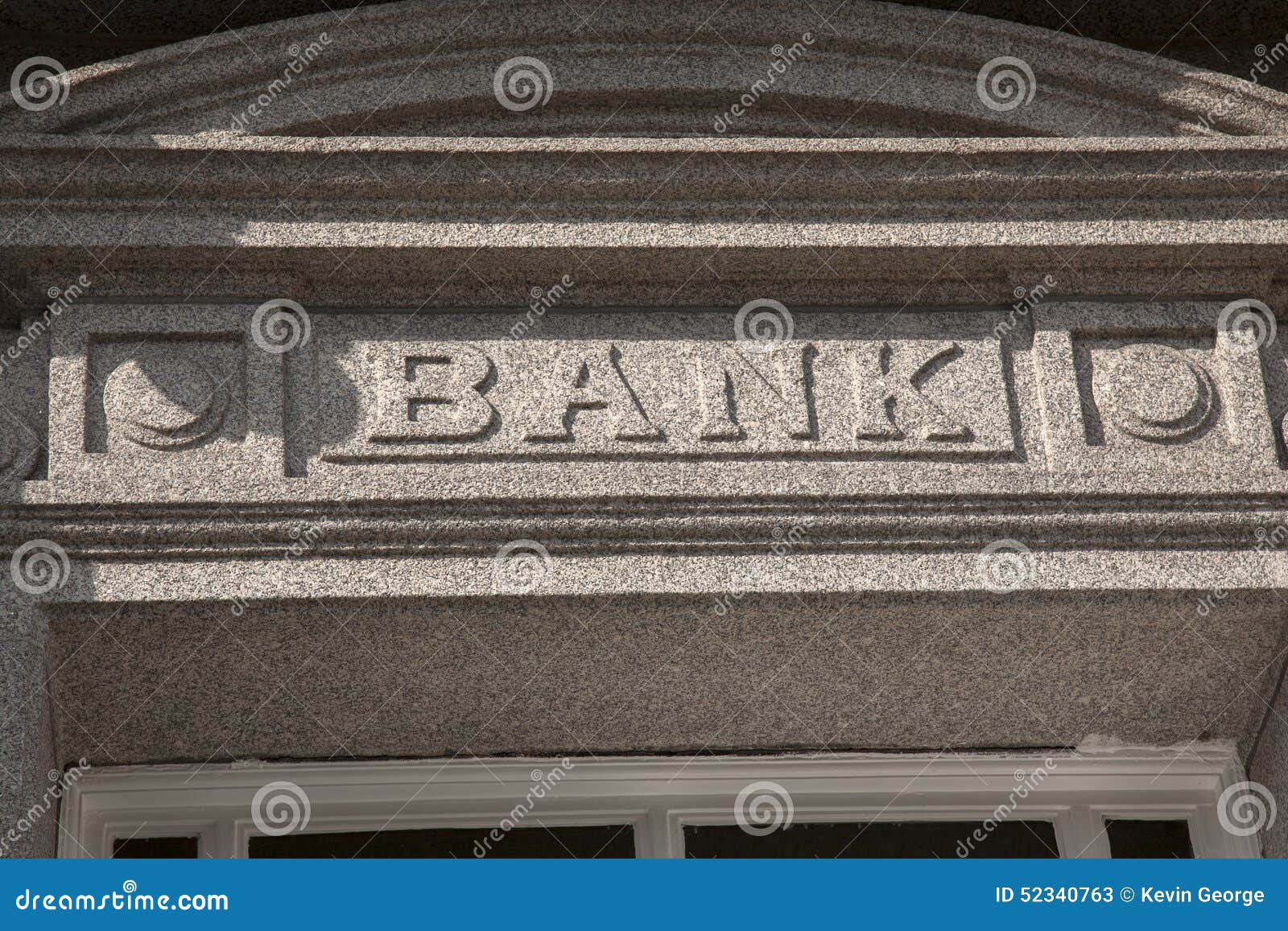 Bank Sign stock image. Image of door, sign, tilt, grey - 52340763