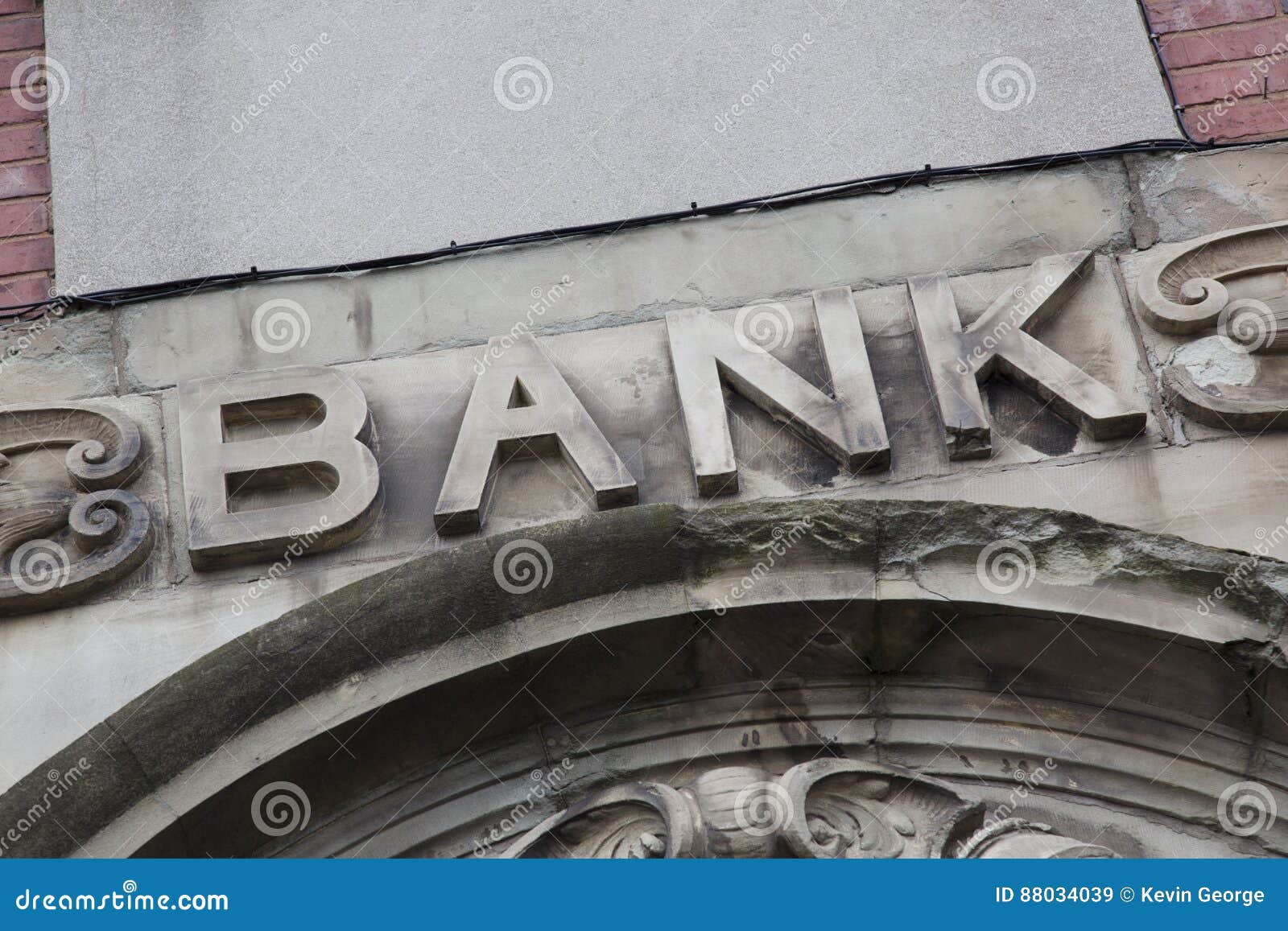 Bank Sign editorial stock image. Image of money, entrance - 88034039