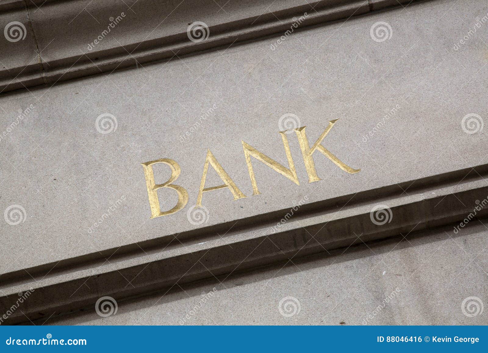 Bank Sign stock photo. Image of signage, facade, finance - 88046416