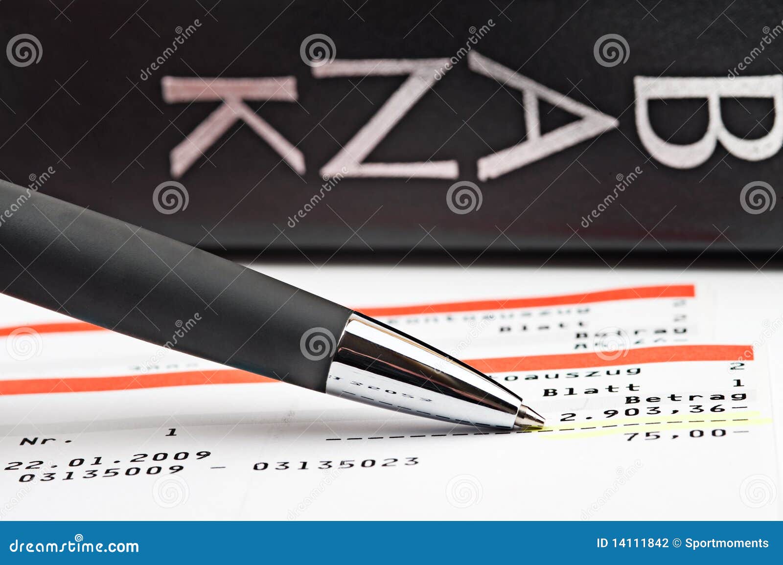 Bank statement stock photo. Image of minus, finance, statement - 14111842