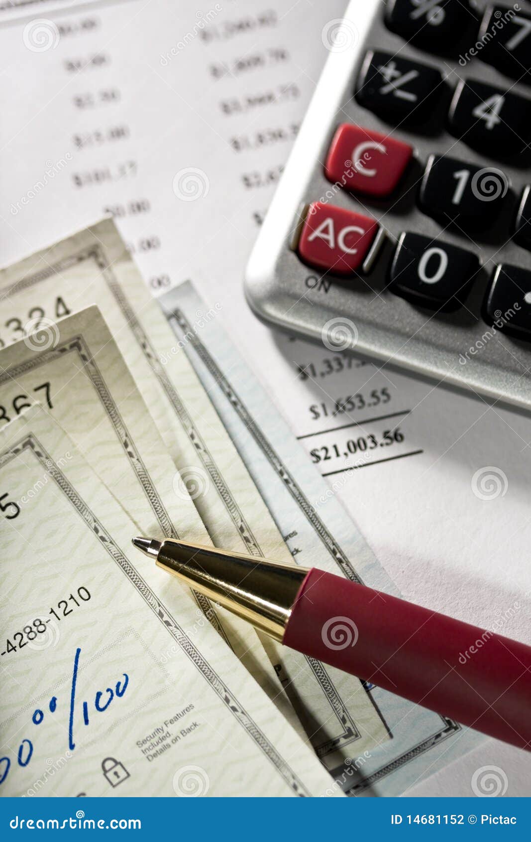Bank statement stock photo. Image of amount, calculator - 14681152