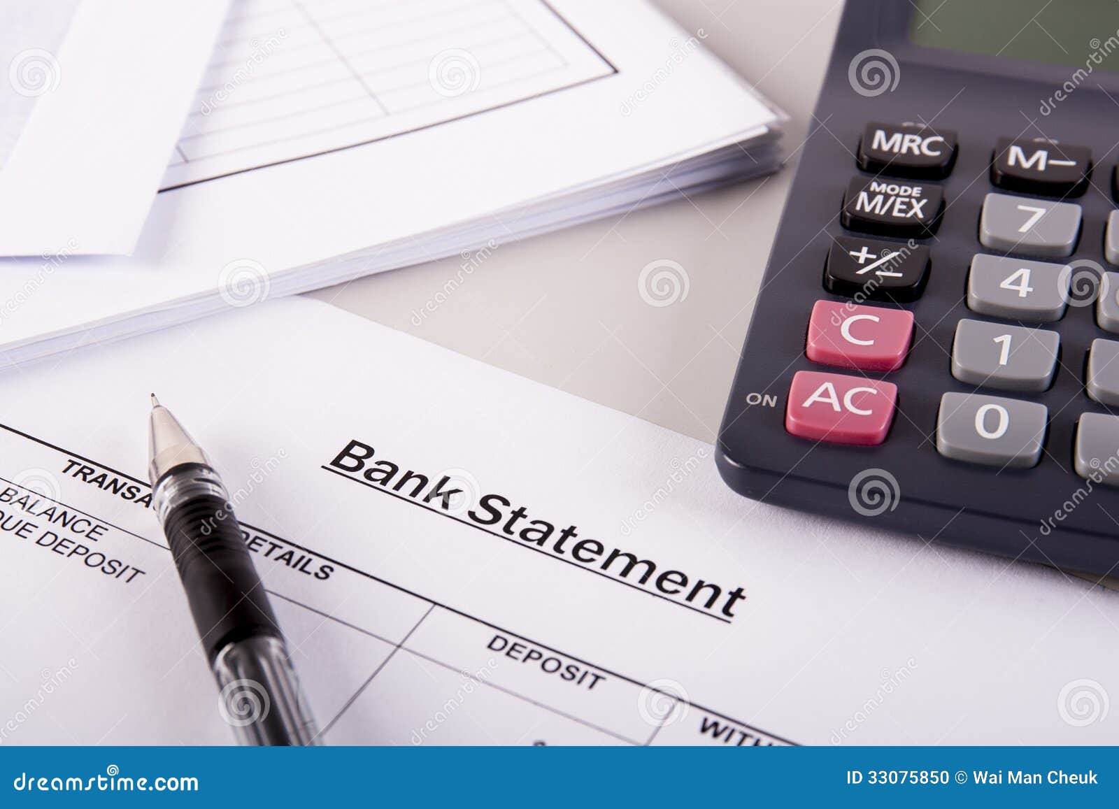 Bank statement Analysis stock photo. Image of exchange - 33075850