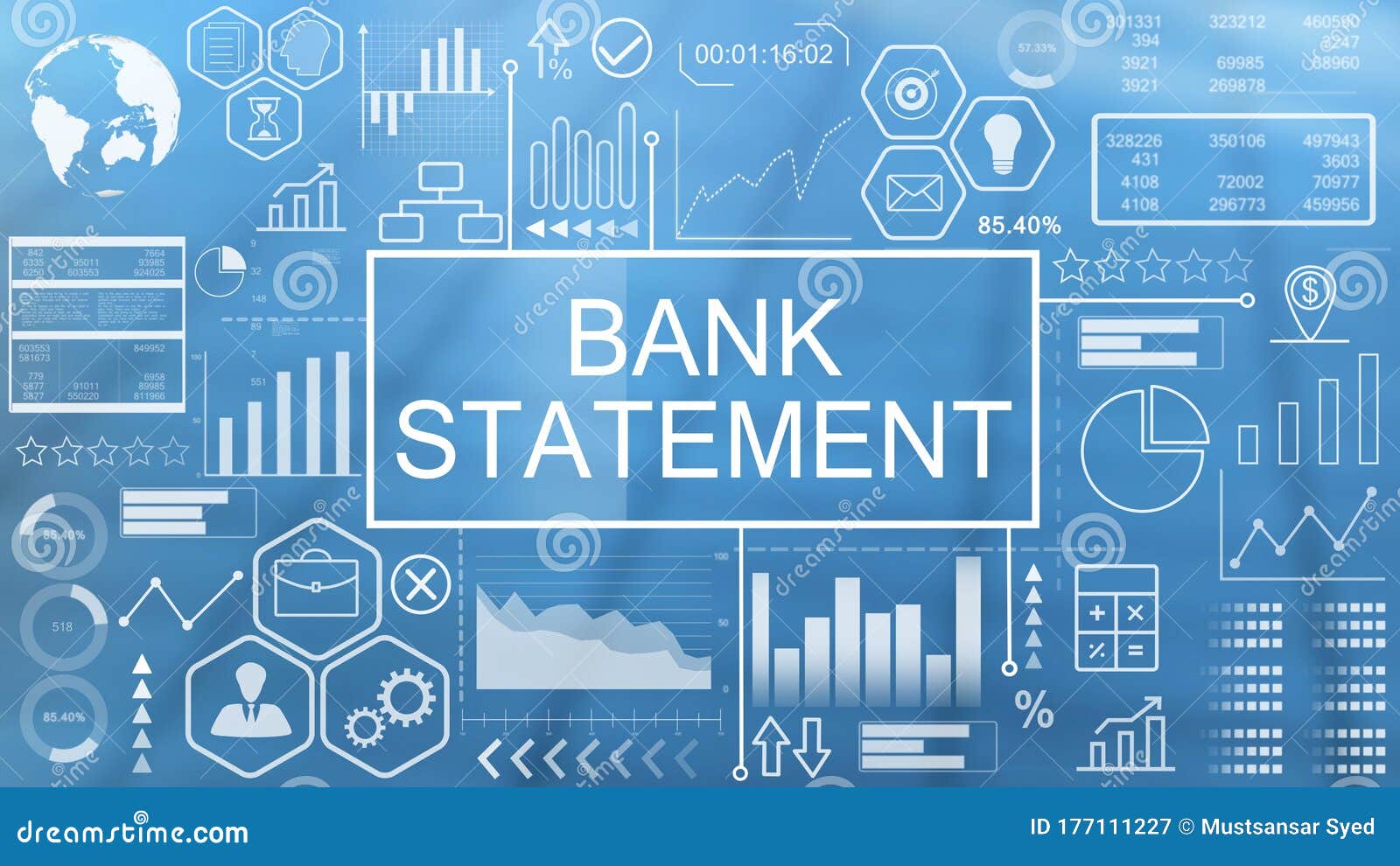 Bank Statement, Animated Typography Stock Illustration - Illustration ...