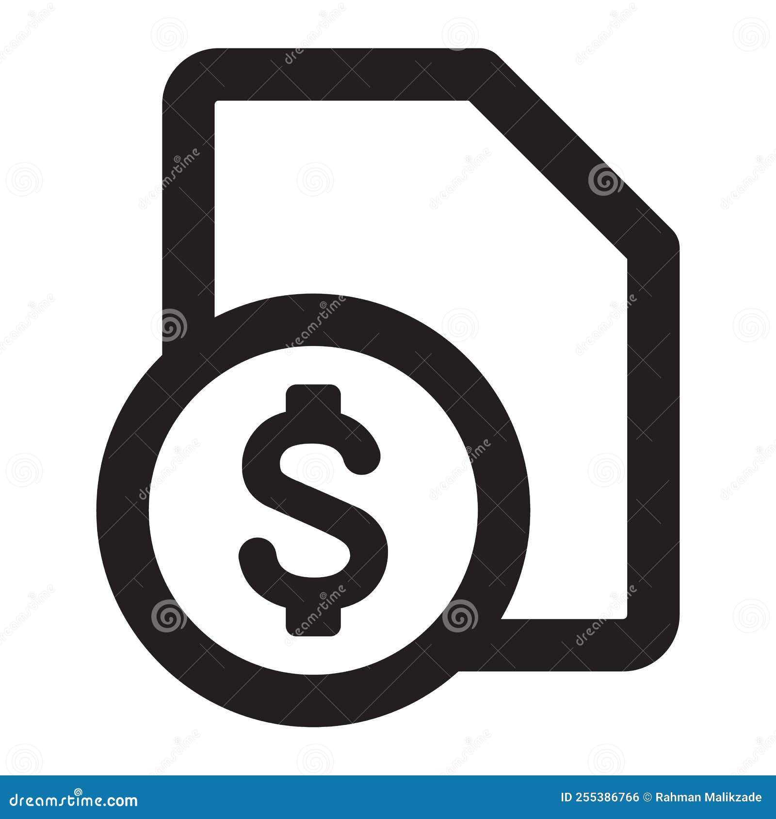 Bank Statement Icon. Financial Statement Vector Illustration Stock ...