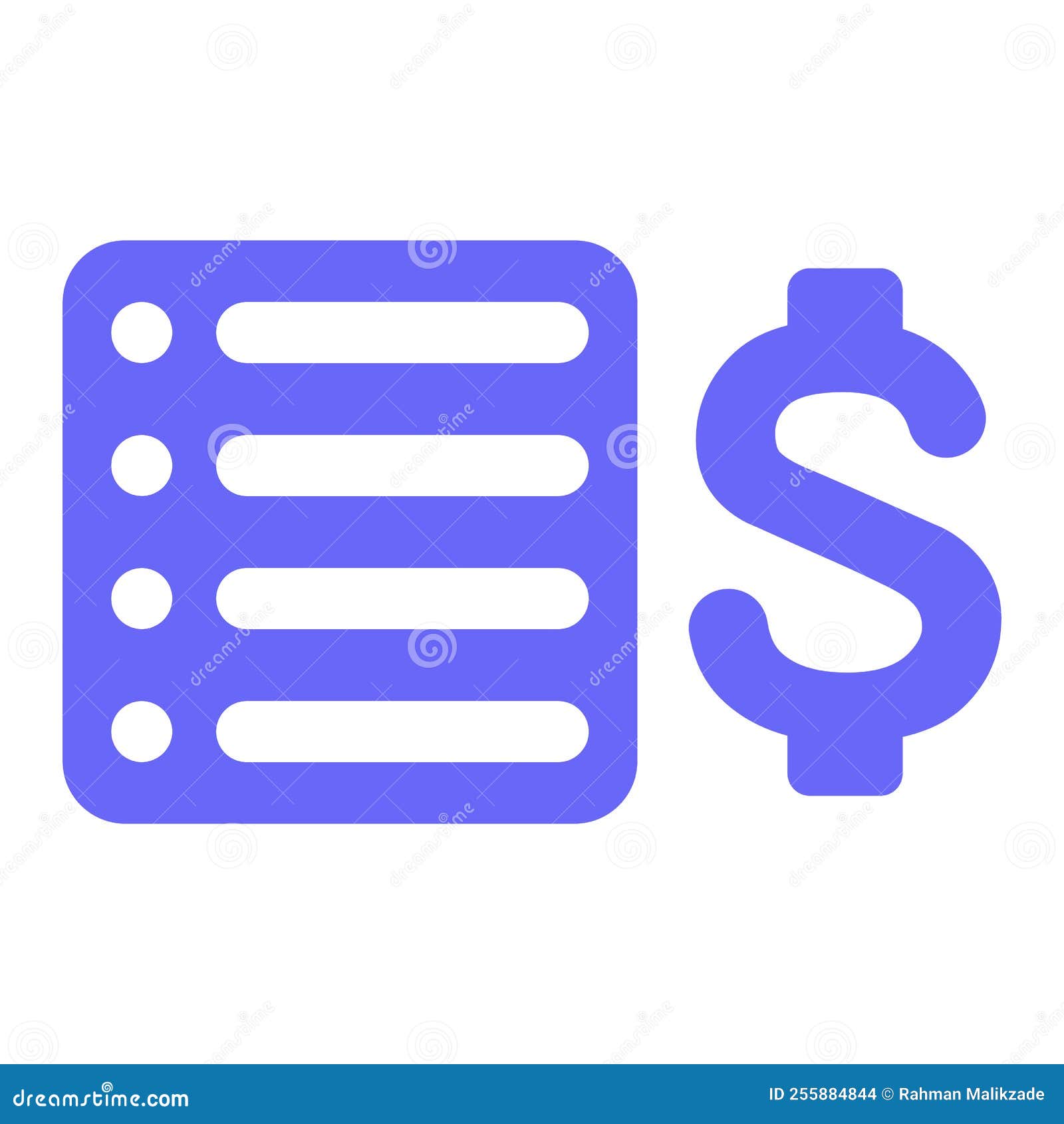 Bank Statement Icon. Financial Statement Vector Illustration Stock ...