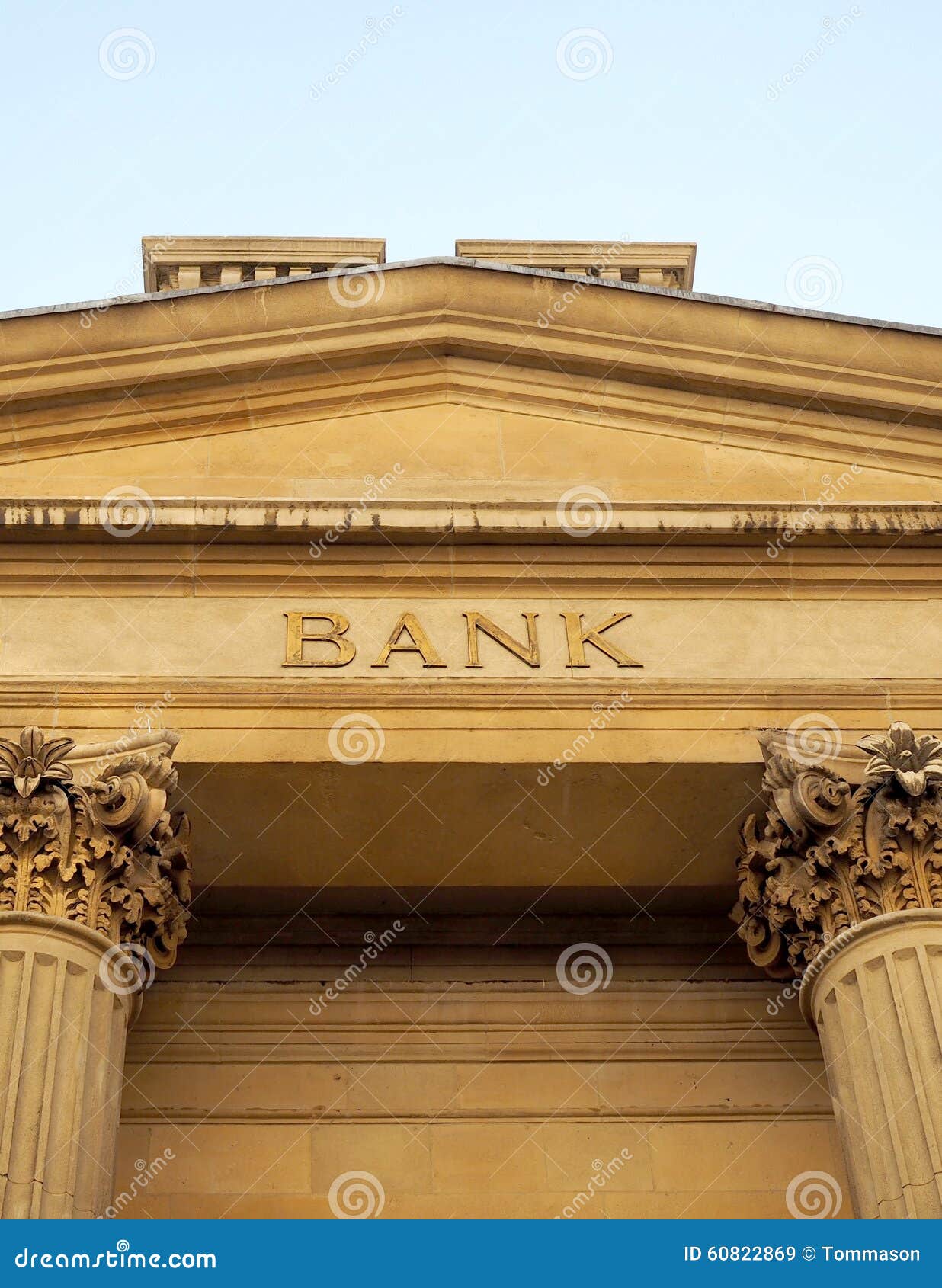 Bank stock image. Image of carved, sign, decoration, finance - 60822869