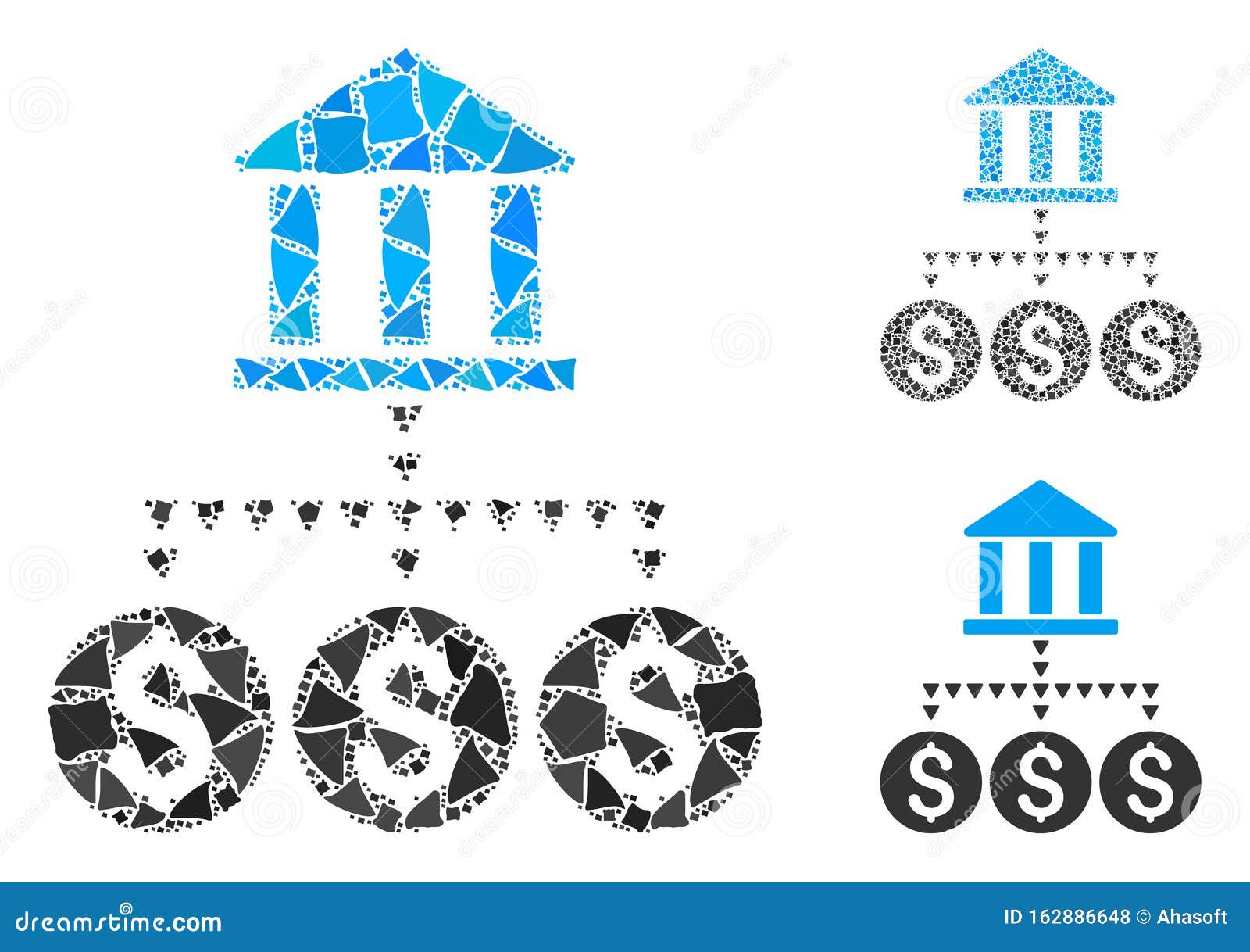 Bank Structure, Business File, Document Research Vector ...