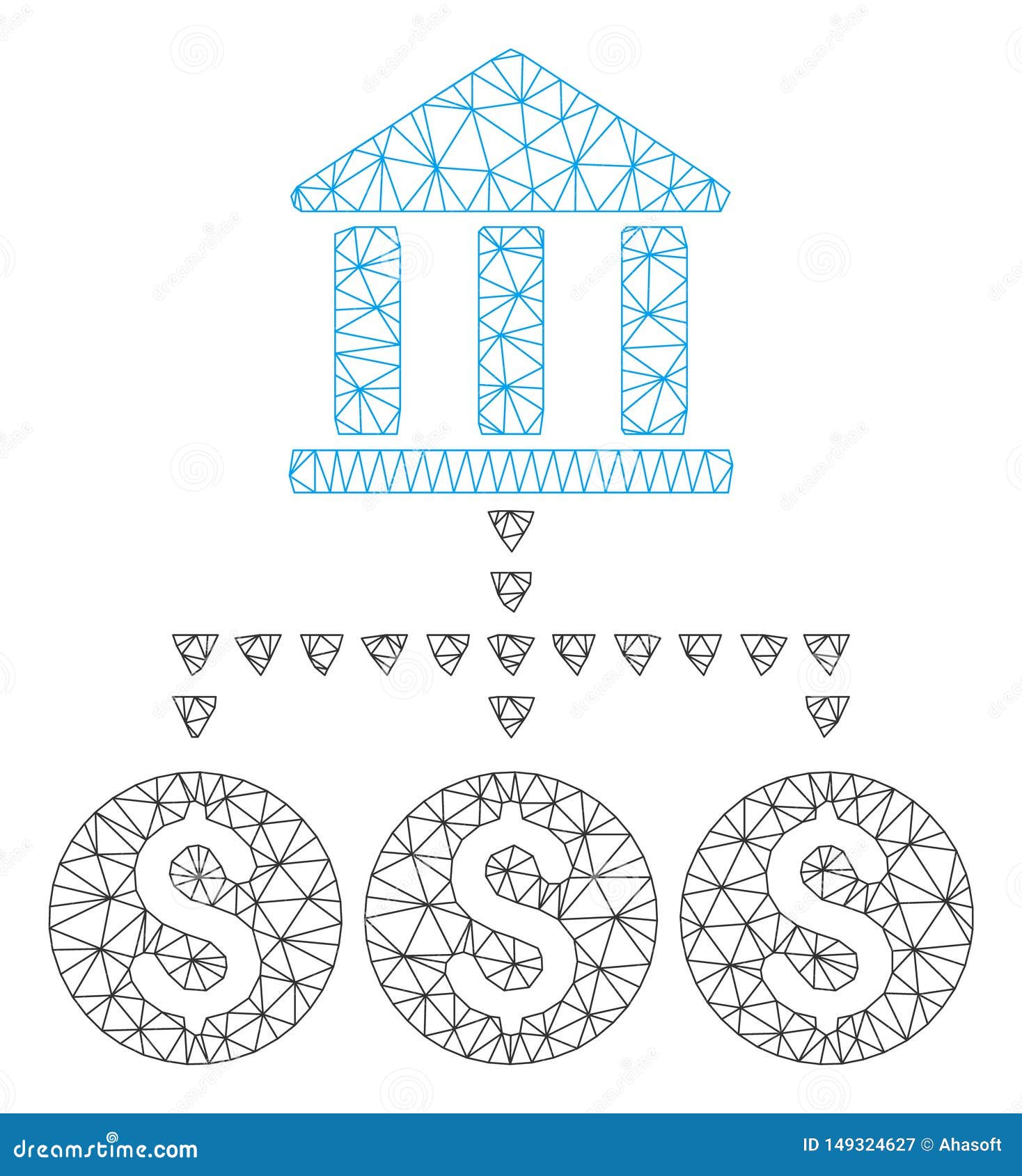 Bank Structure, Business File, Document Research Vector ...