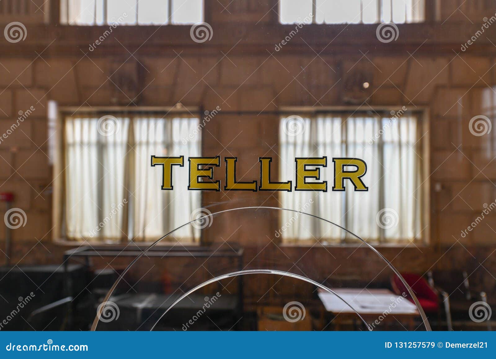 Bank Teller Window
