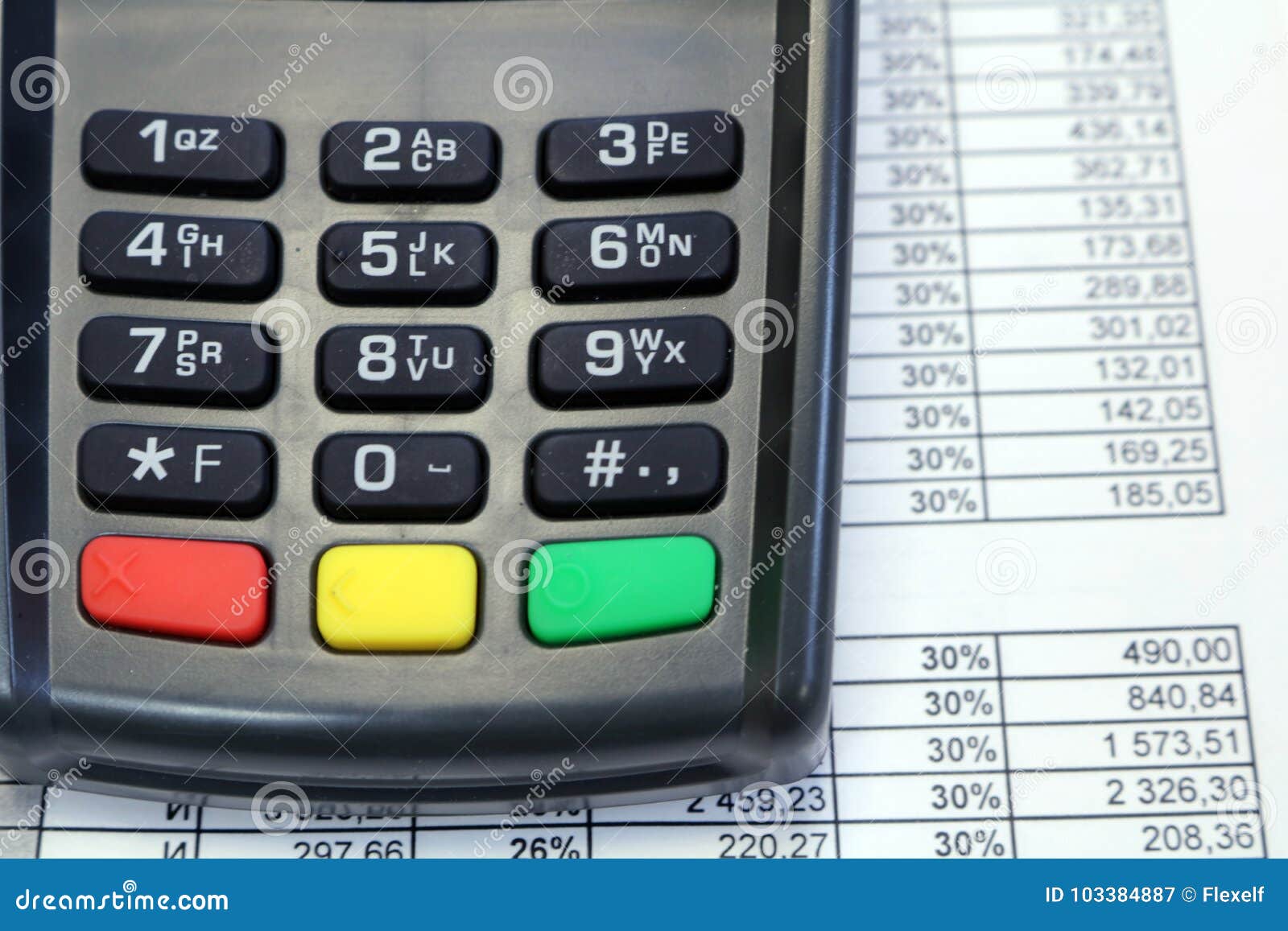 The bank terminal. stock image. Image of payment, device - 103384887