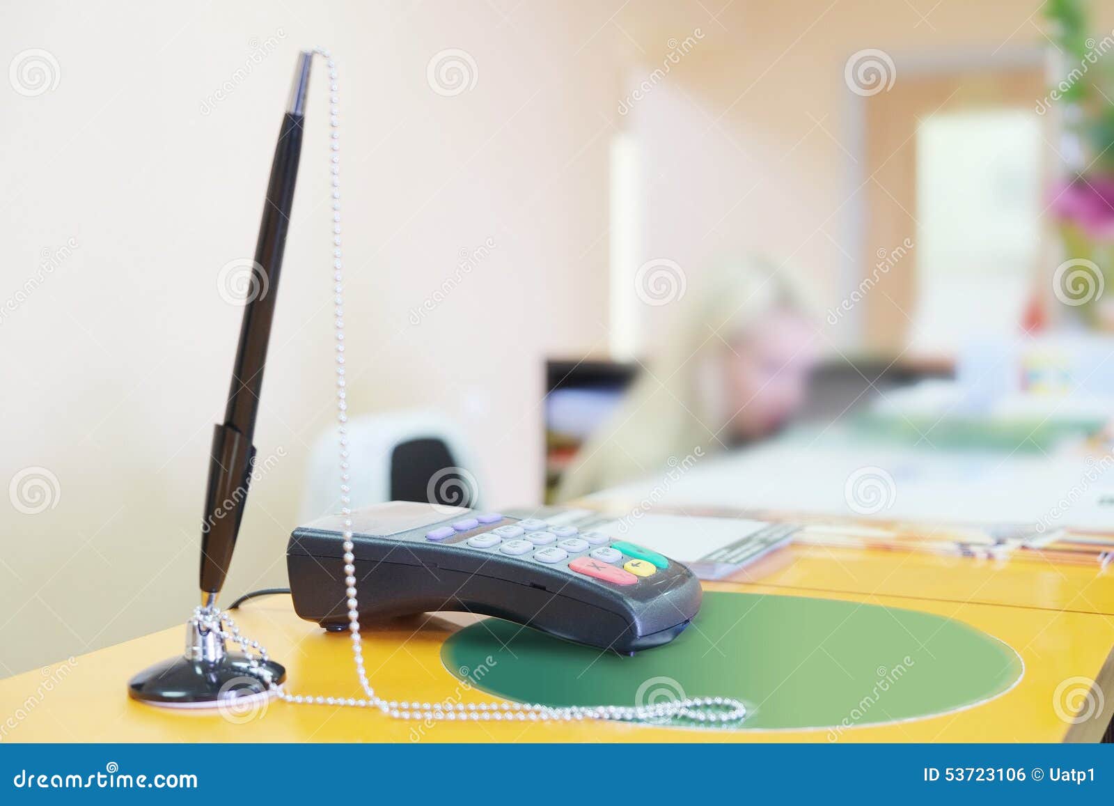 Bank terminal stock photo. Image of accessories, machine - 53723106