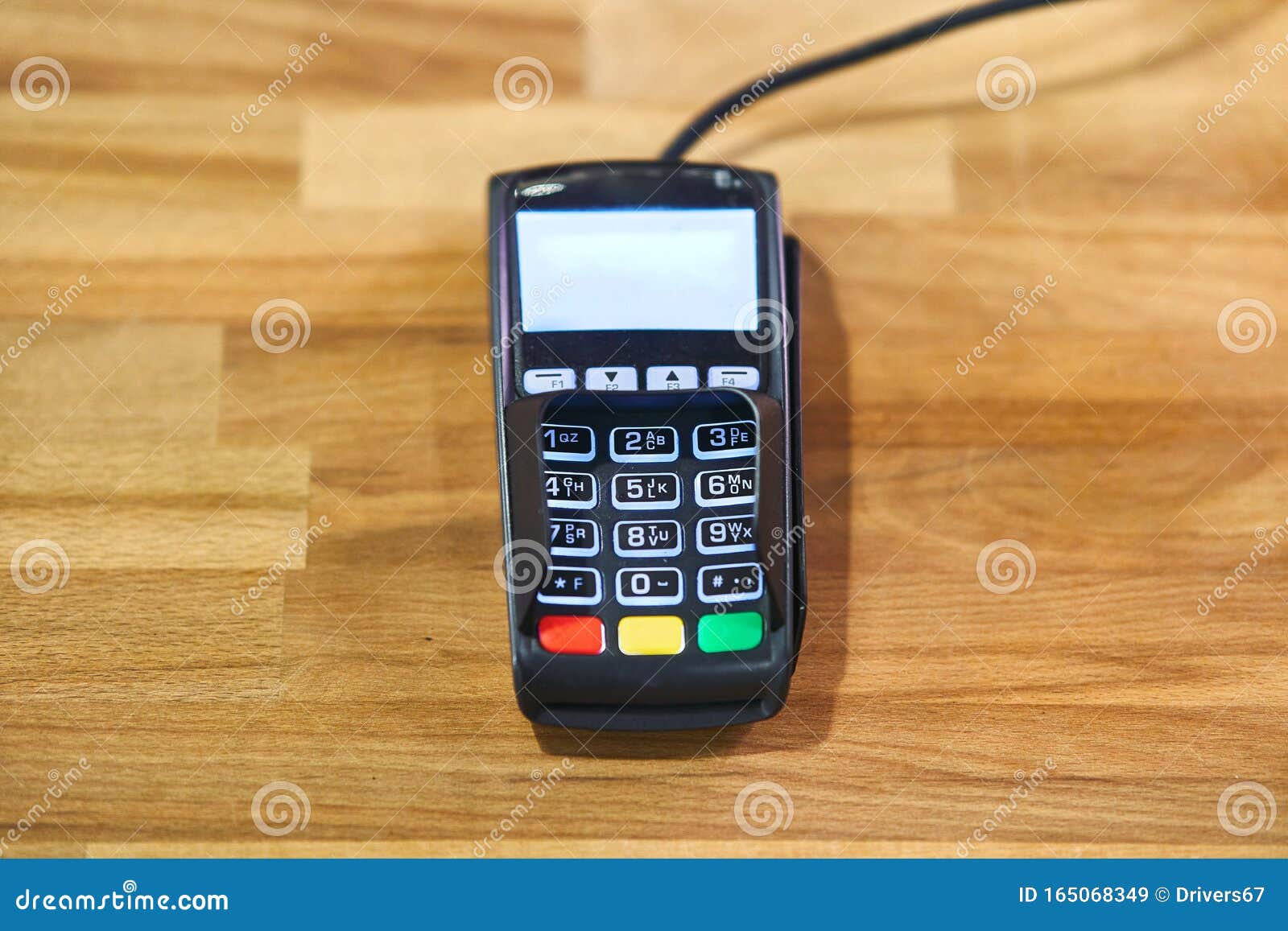 Bank Terminal for Payment in a Cafe Stock Image - Image of business ...