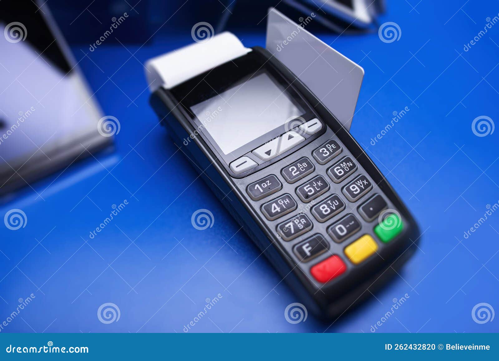 Bank Terminal and Payment Card. Stock Photo - Image of chip, safety ...