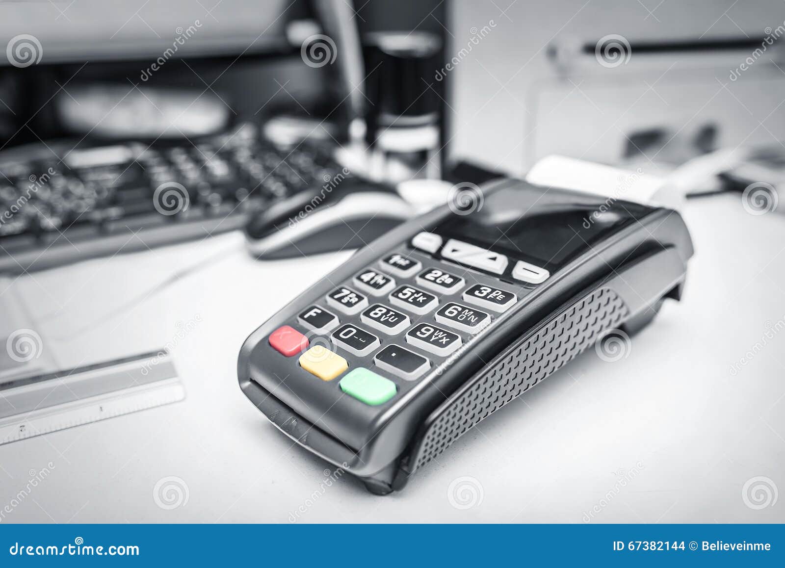 Bank Terminal and Payment Card. Stock Photo - Image of economic, safety ...