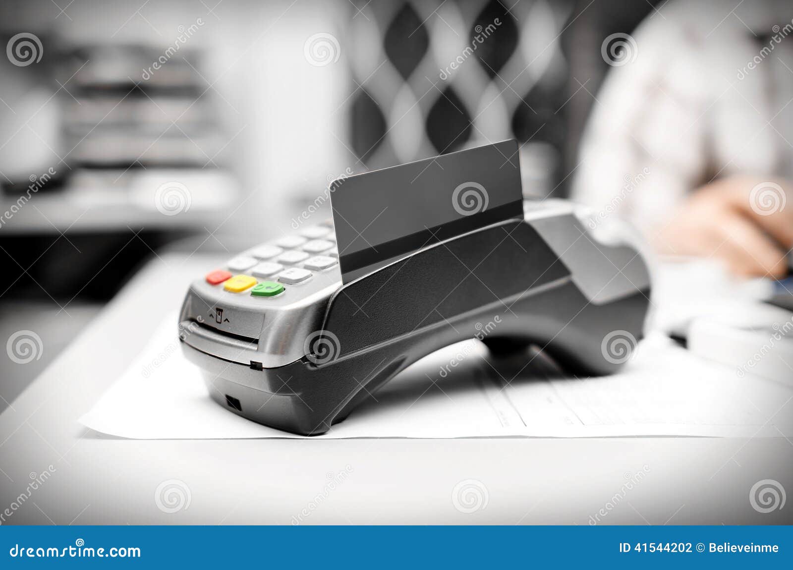 Bank terminal stock photo. Image of currency, merchant - 41544202