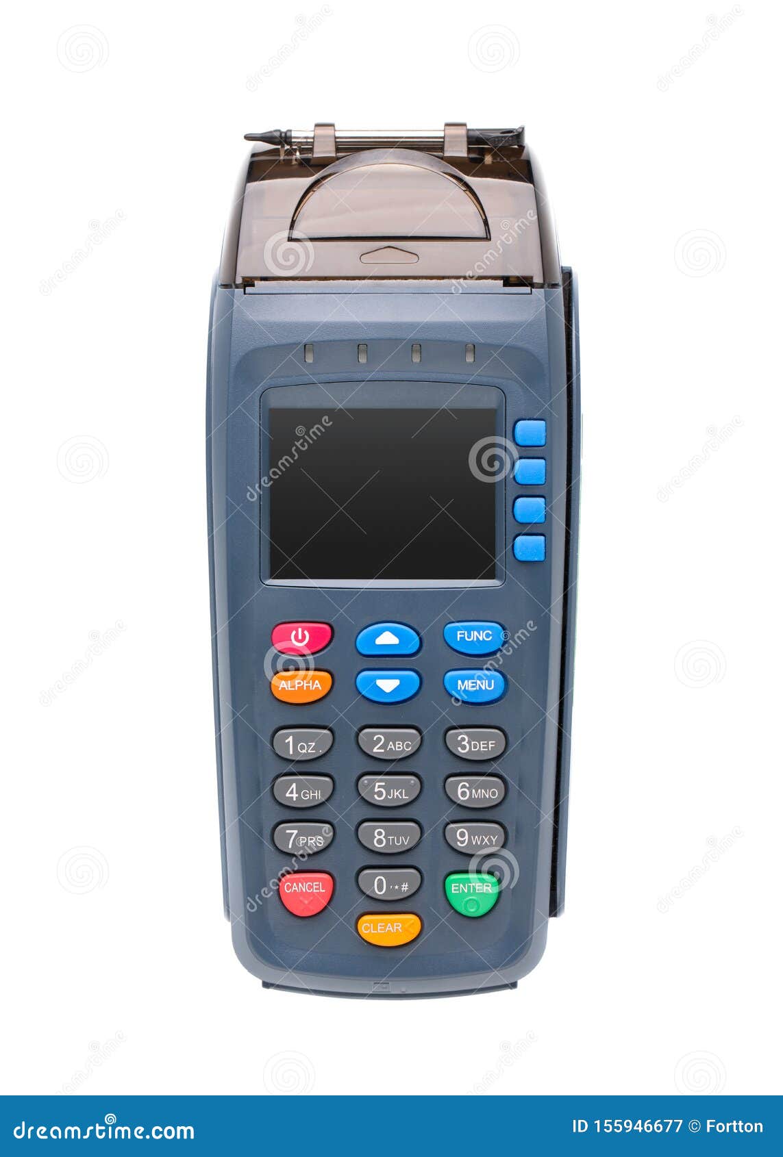 Bank Terminal Payment. Mobile Payment Terminal Close-up Stock Image ...