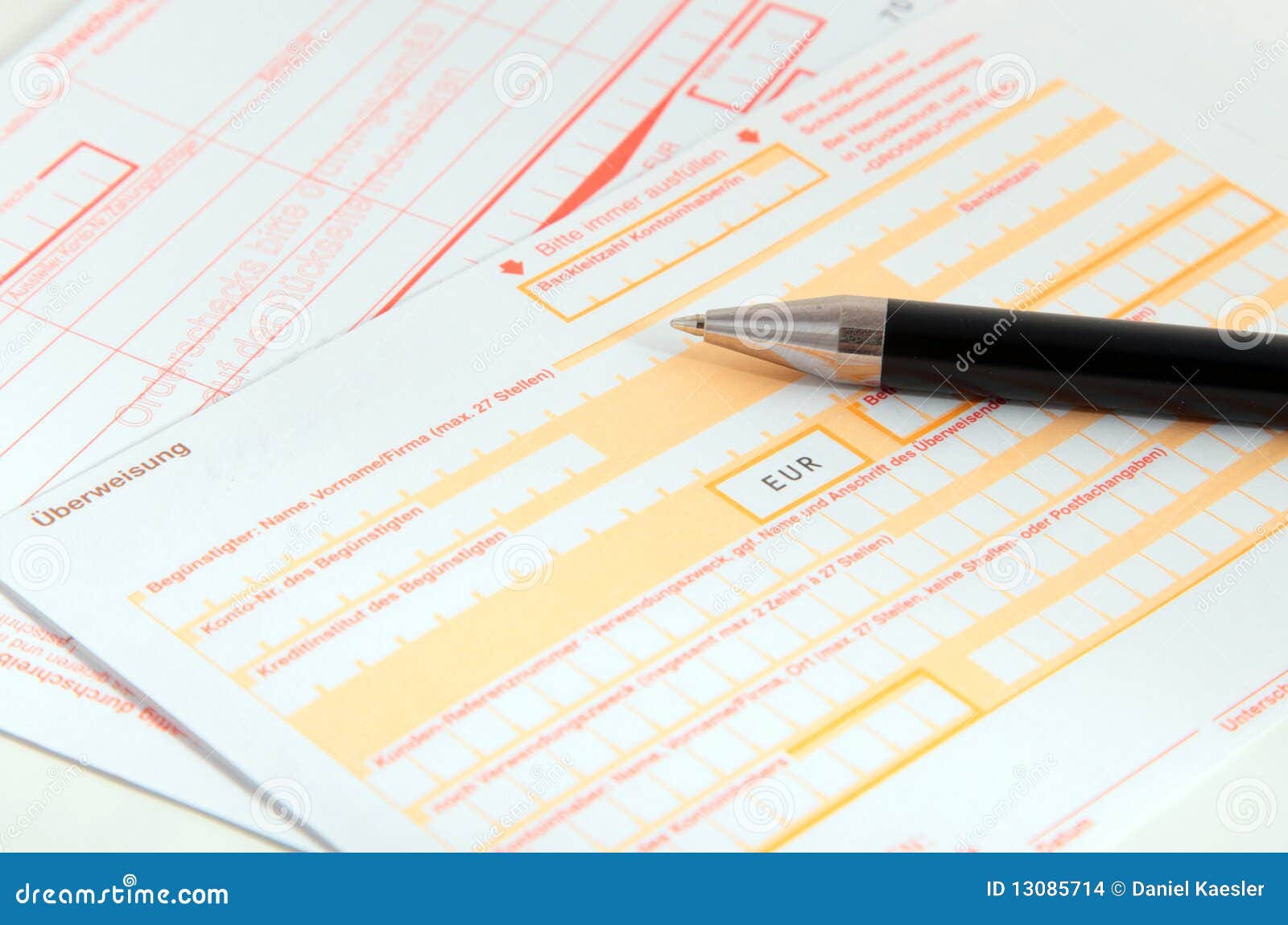 Bank transfer forms stock photo. Image of official, filling - 13085714