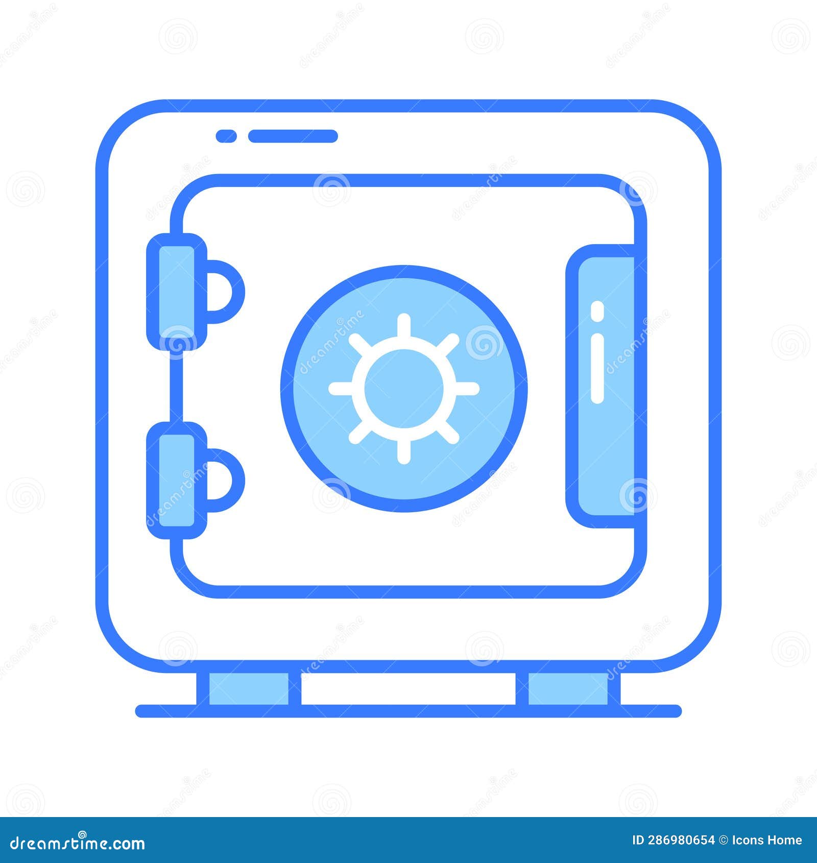 Bank Vault for Money Saving, an Icon of Bank Locker in Editable Style ...