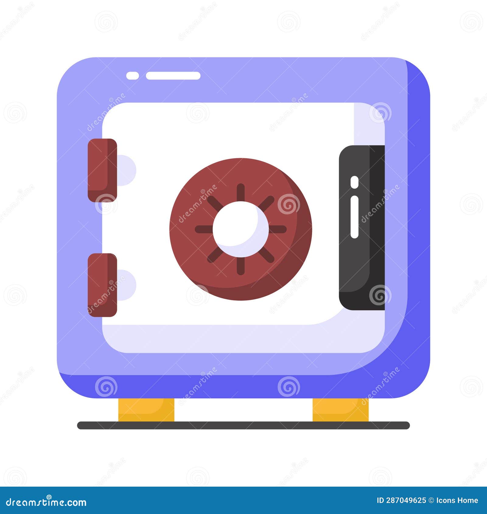 Bank Vault for Money Saving, an Icon of Bank Locker in Editable Style ...