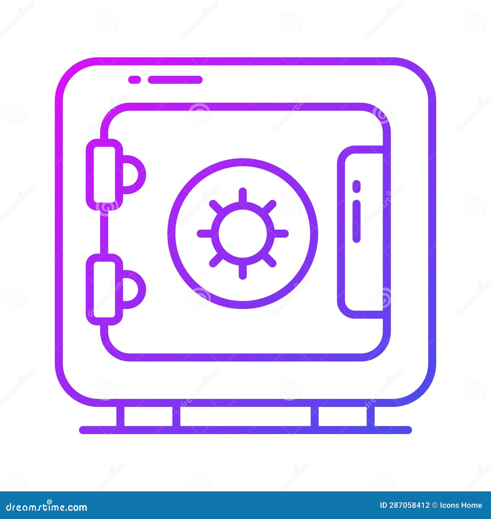 Bank Vault for Money Saving, an Icon of Bank Locker in Editable Style, Premium Vector Stock ...