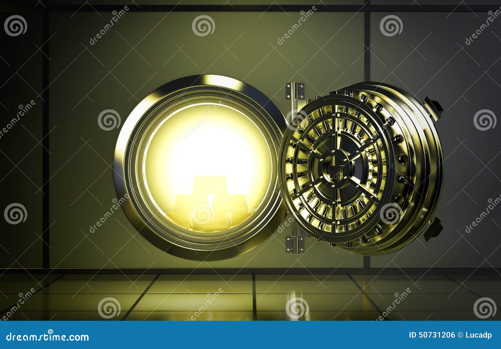 Bank vault stock illustration. Illustration of light - 50731206