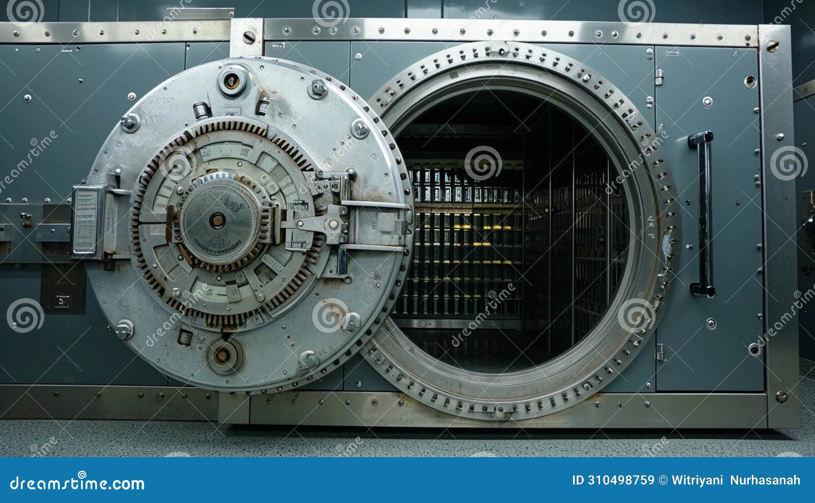 Bank Vault Opening Door, Security Equipment. Generative Ai Stock ...