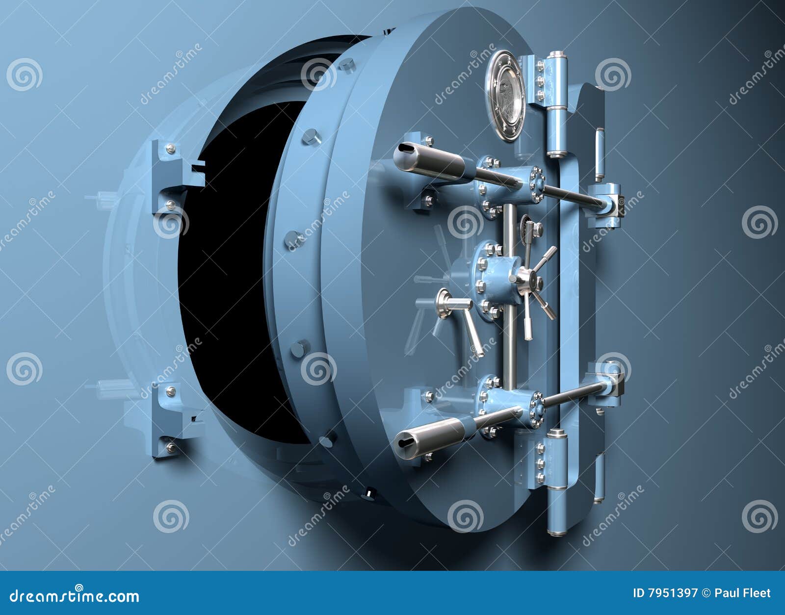 Round Bank Vault Door Locking Mechanism Cartoon Vector | CartoonDealer ...