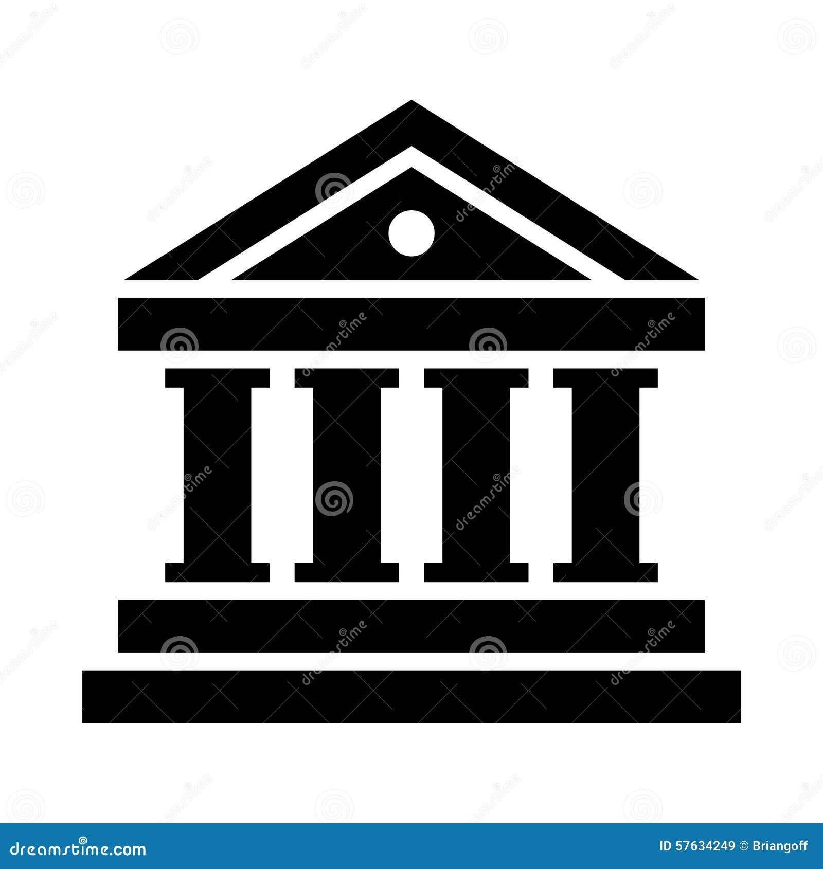 Bank vectorpictogram vector illustratie. Illustration of investering ...