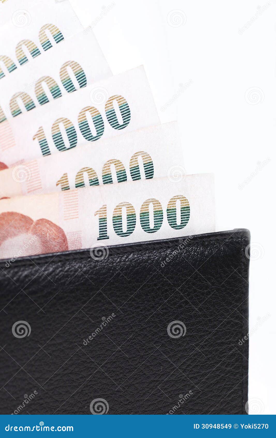 Bank in wallet stock image. Image of currency, leather - 30948549