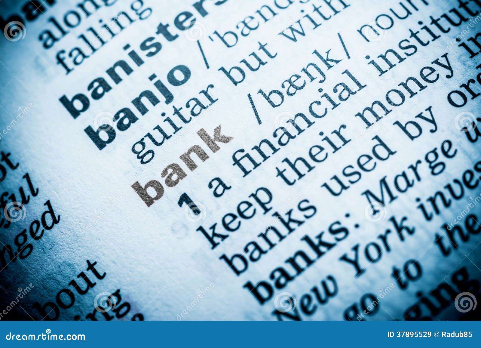 Bank-Wort-Definition stockbild. Bild von sonderkommando - 37895529