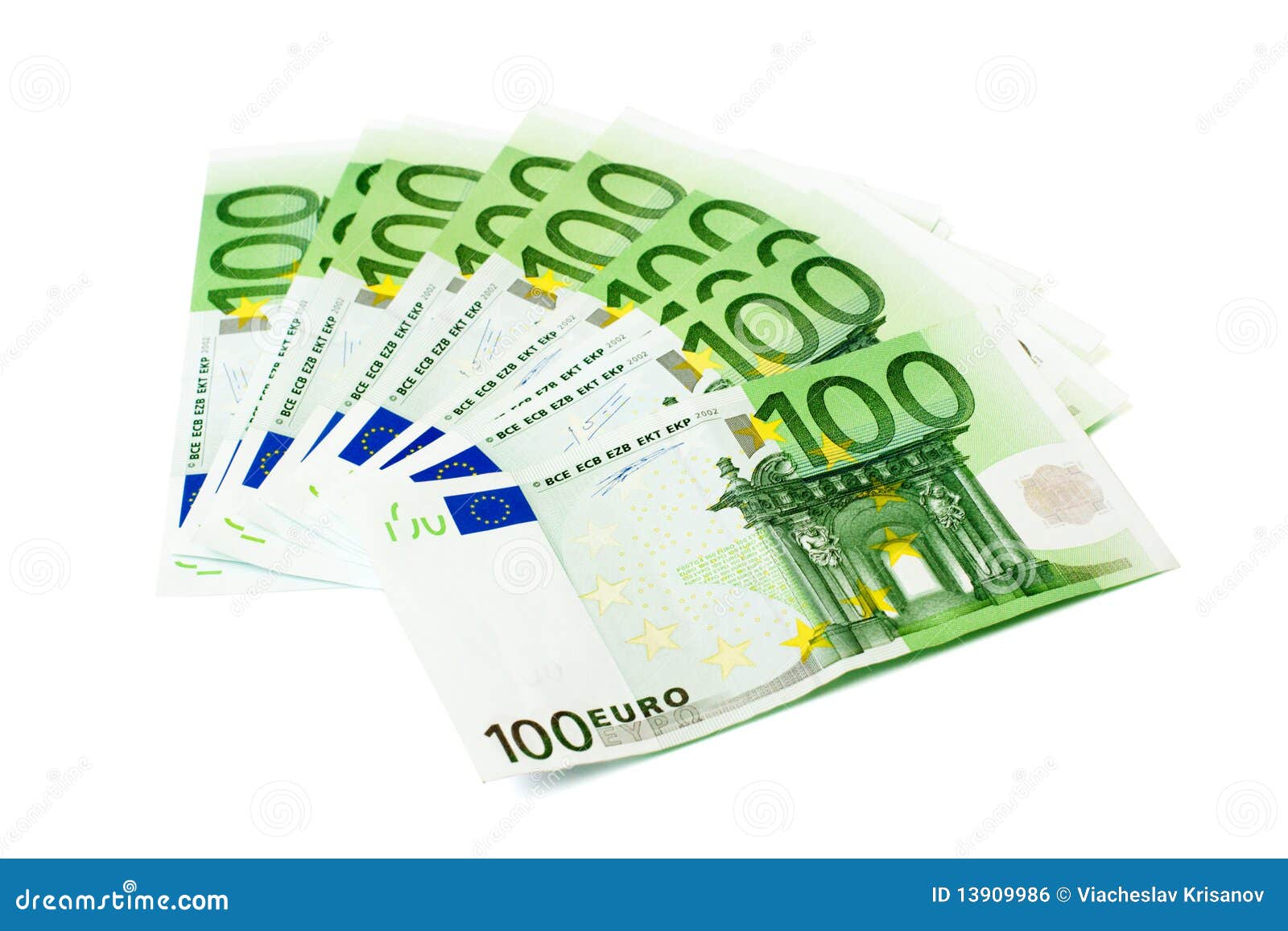 Bankbiljet 100 euro stock foto. Image of munt, betaling - 13909986