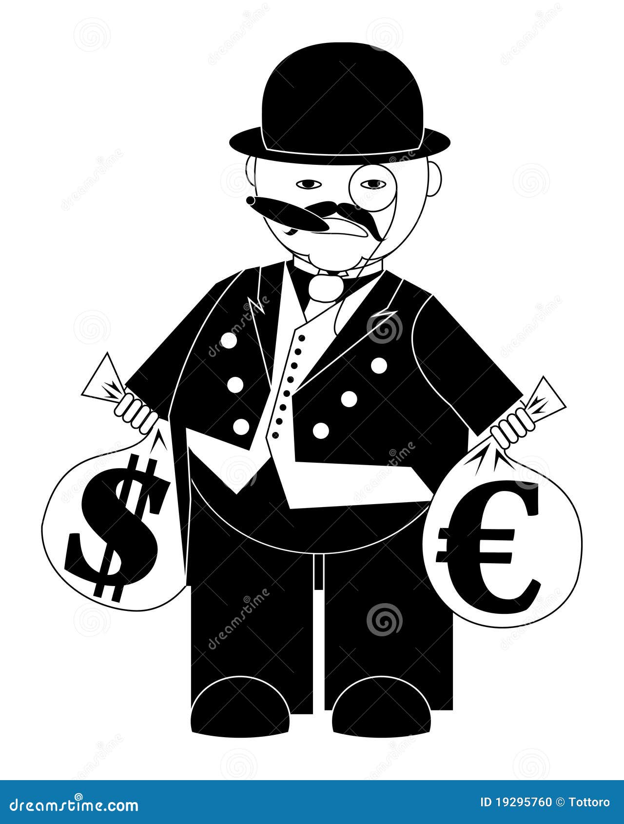 Cartoon Of Banker Or Businessman Whispering A Secret In Ear Of Client ...