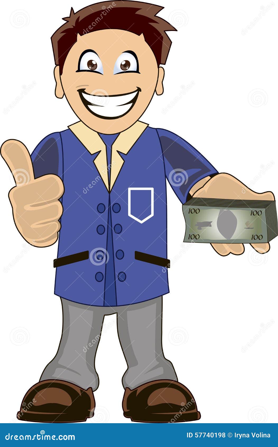 Banker stock illustration. Illustration of people, money - 57740198