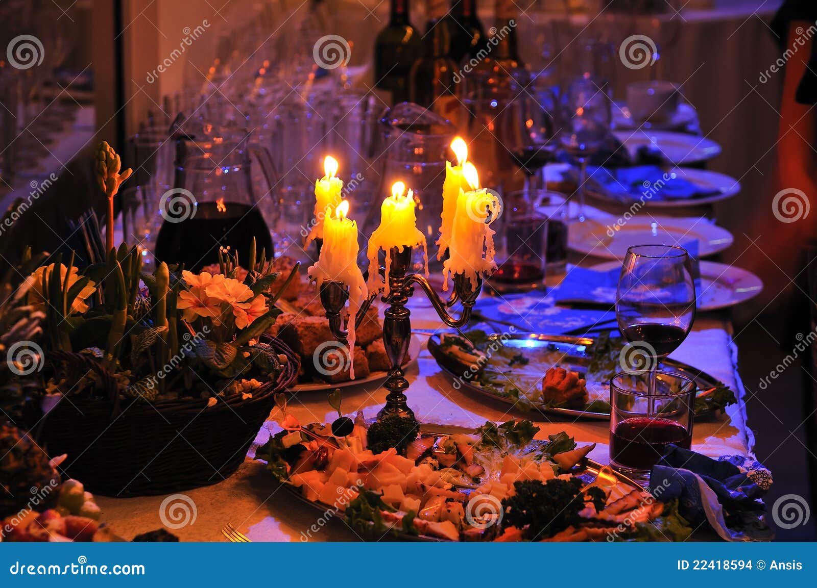 Bankett stockfoto. Bild von abendessen, gaststätte, gelegenheit - 22418594