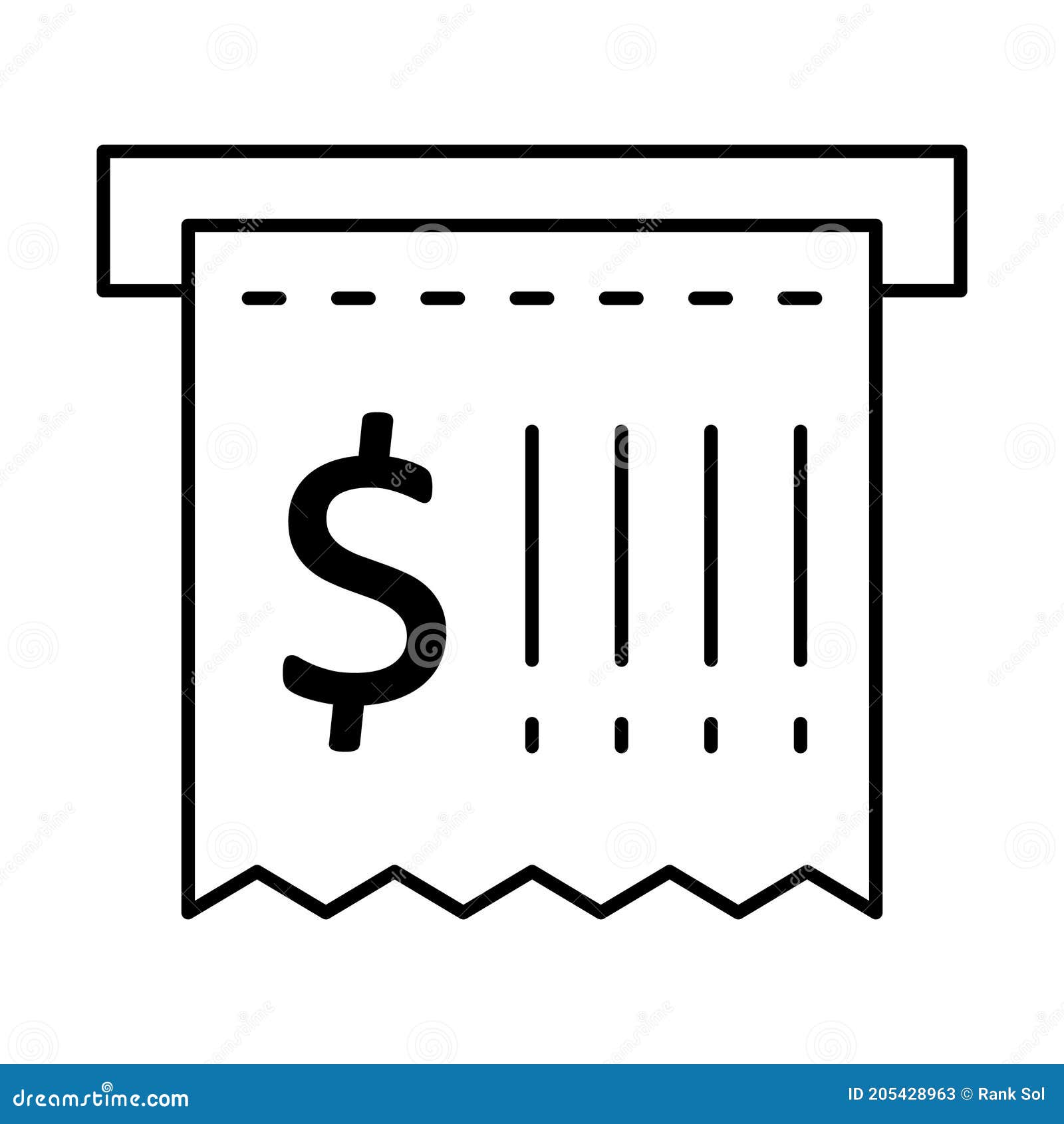 Banking, Bill Vector Icon Which Can Easily Modify Stock Vector ...