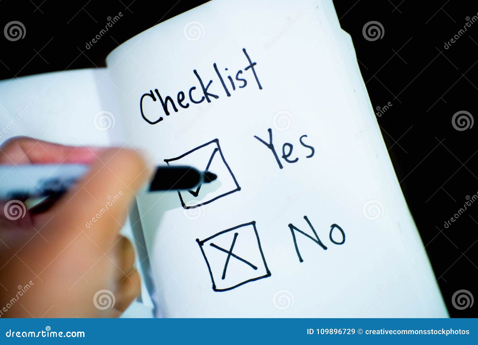 Banking, Business, Checklist Picture. Image: 109896729
