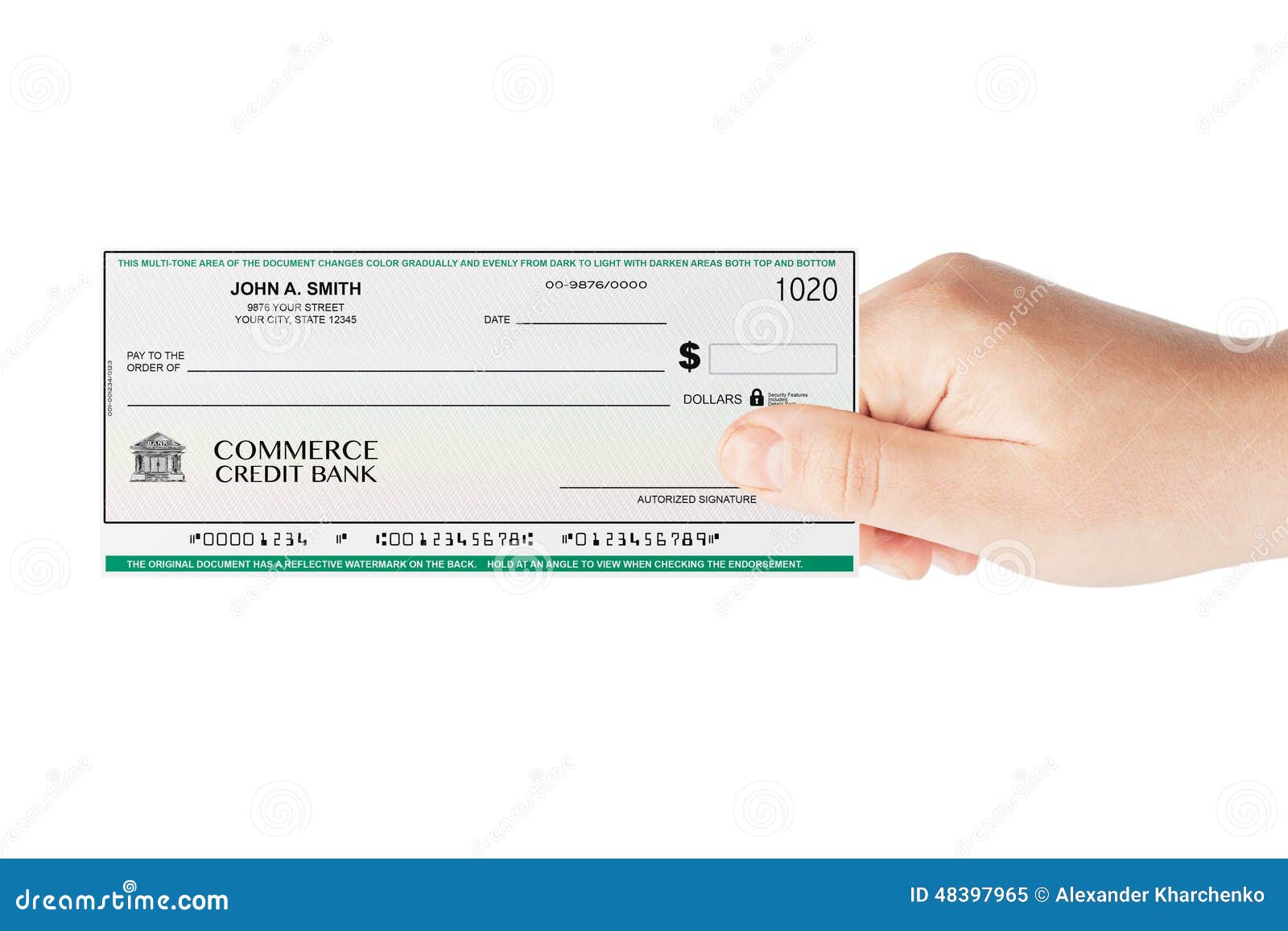 Banking Check Stock Photo | CartoonDealer.com #75324684