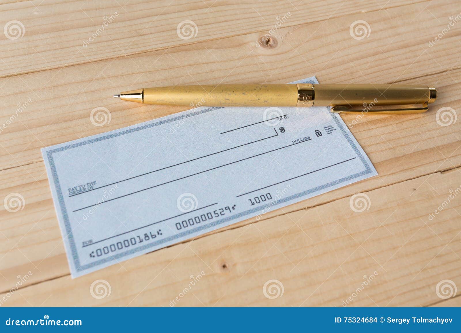 Banking Check stock photo. Image of coupon, financial - 75324684