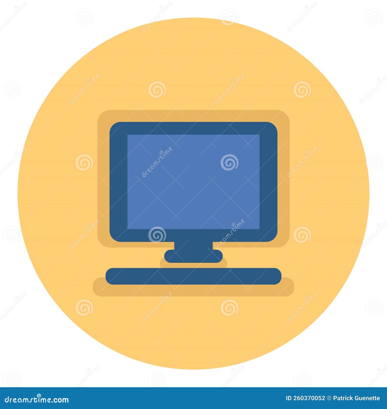 Banking computer, icon stock vector. Illustration of trade - 260370052