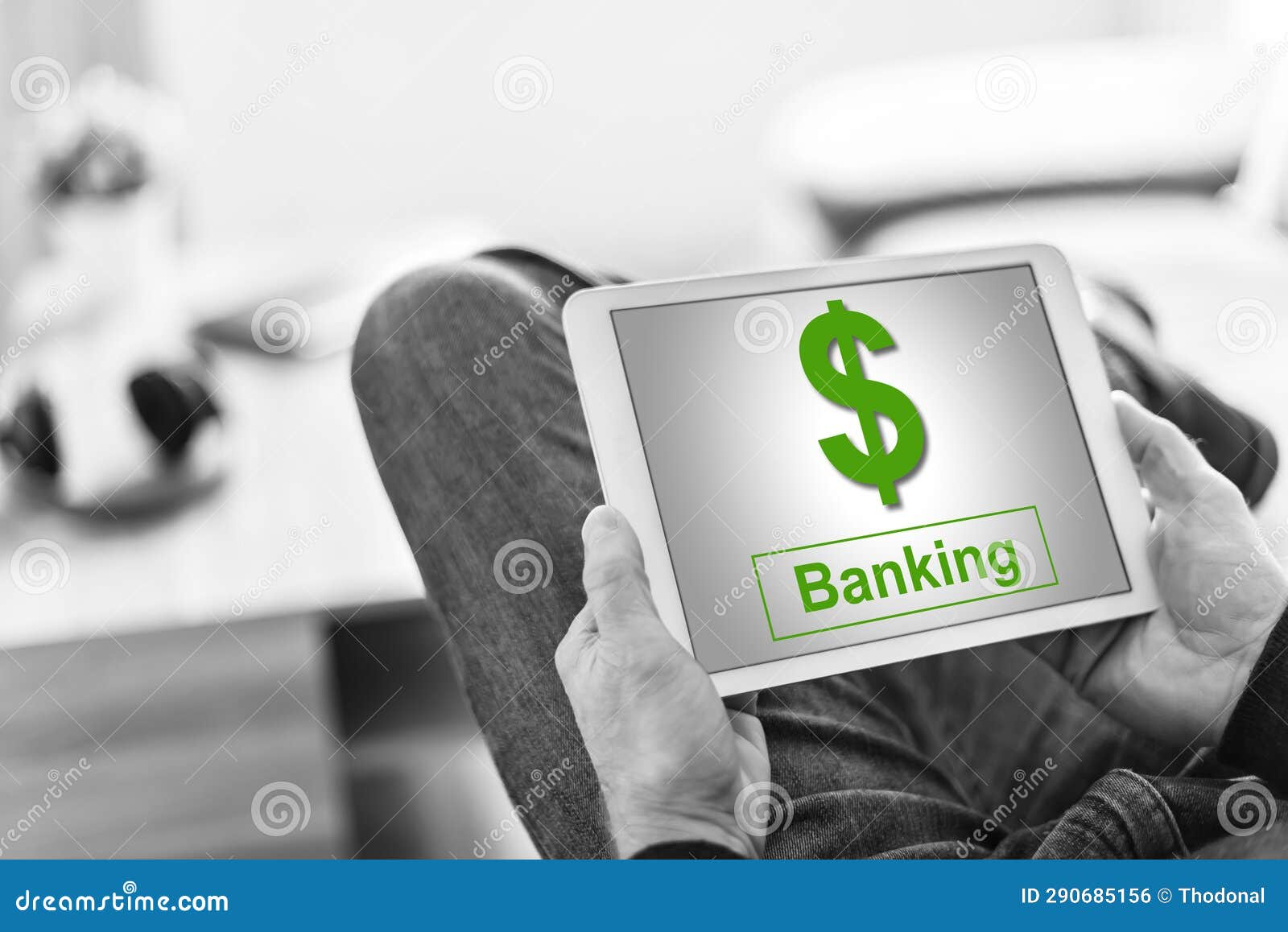 Banking Concept on a Tablet Stock Photo - Image of exchange, tablet ...