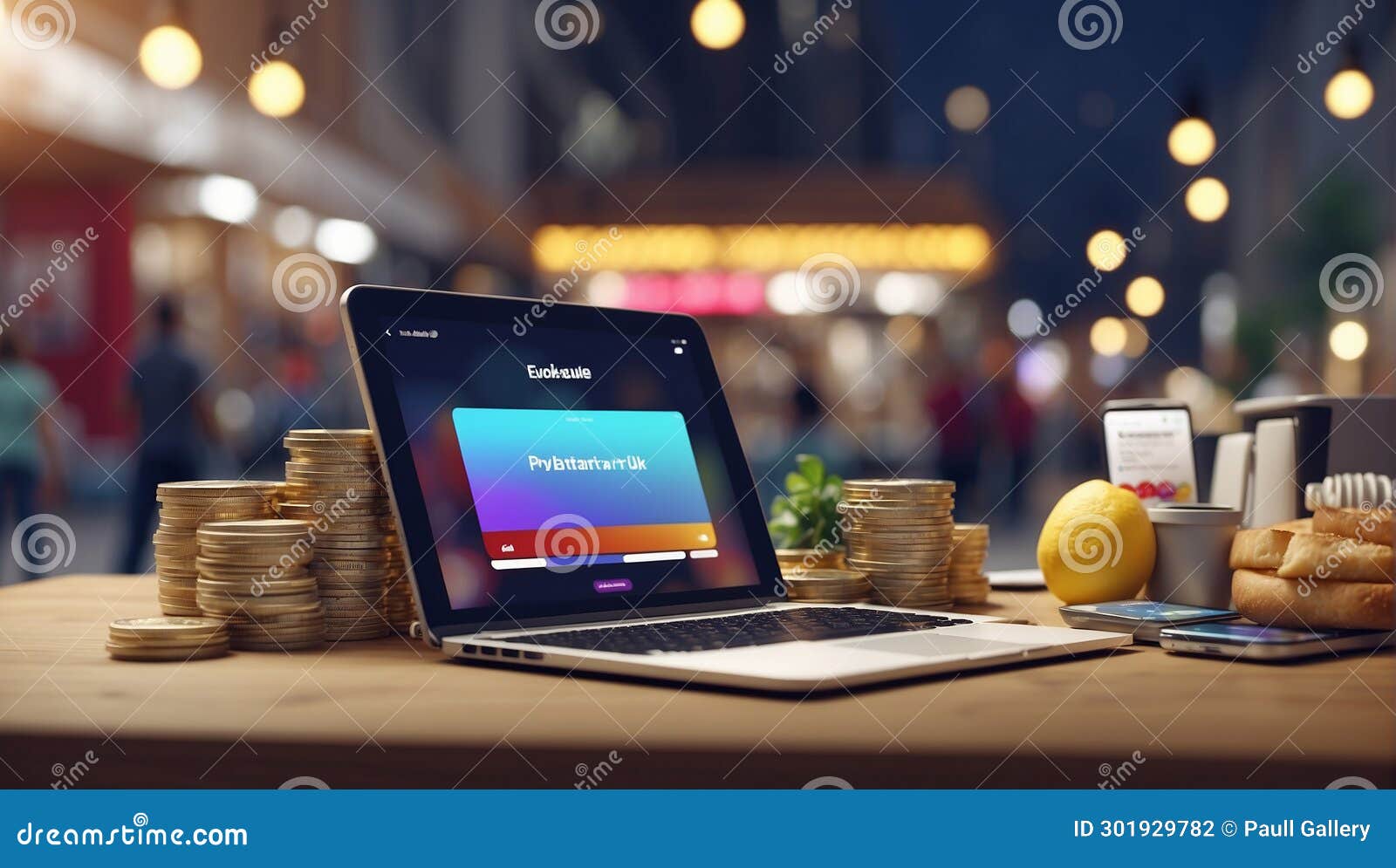 Banking Content Online and Mobile Payment Methods Stock Illustration ...