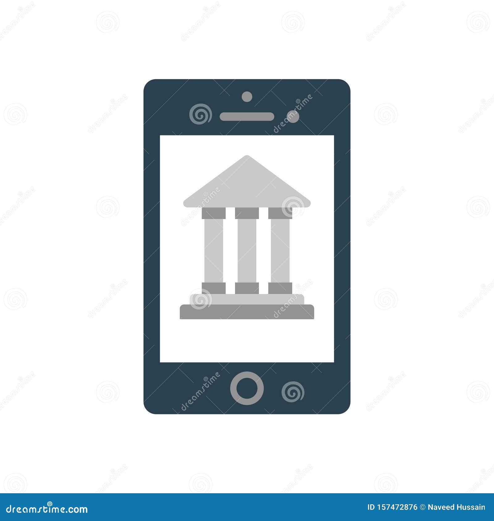Banking flat vector icon stock vector. Illustration of finance - 157472876